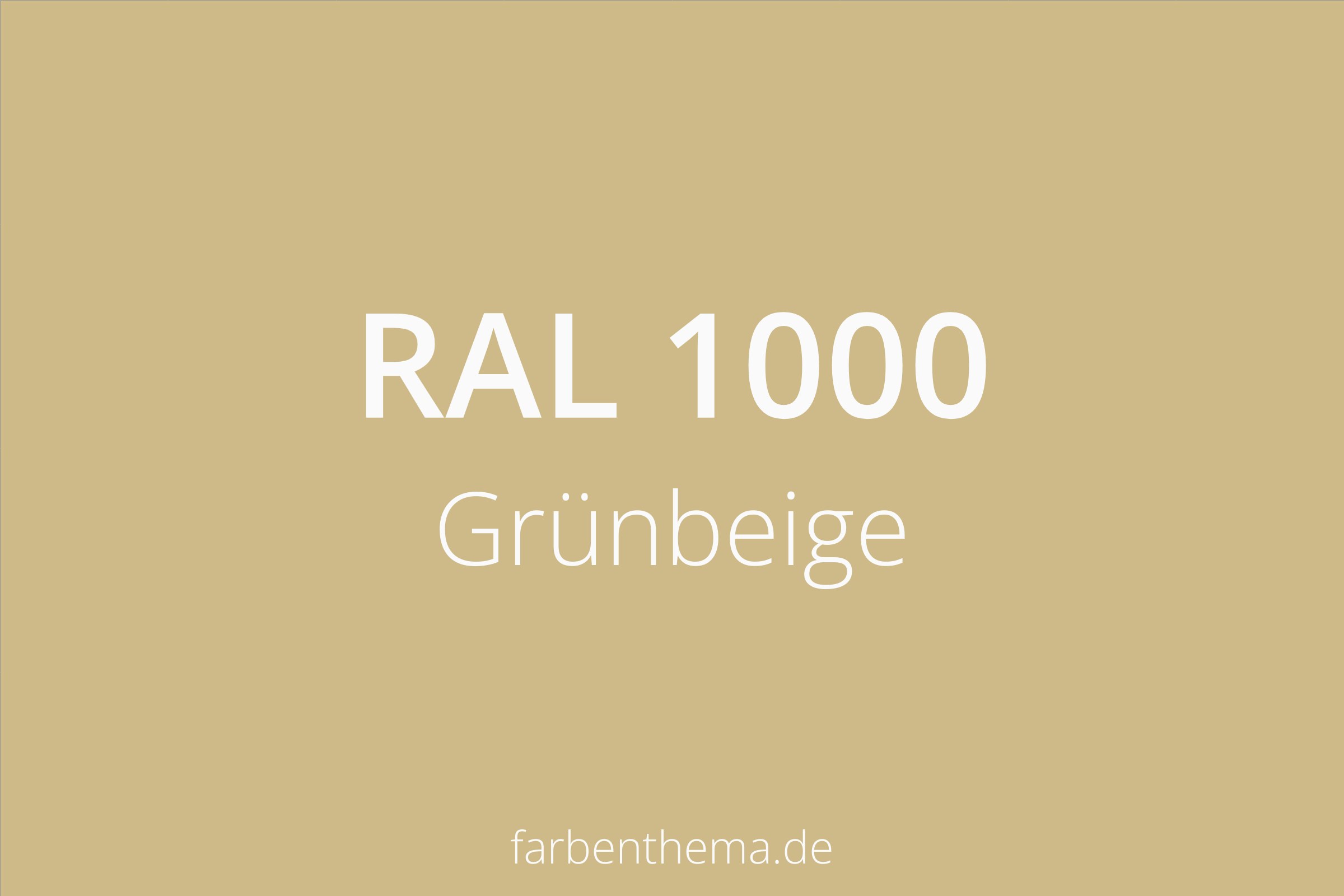 RAL 1000 - Grünbeige | Farbenthema