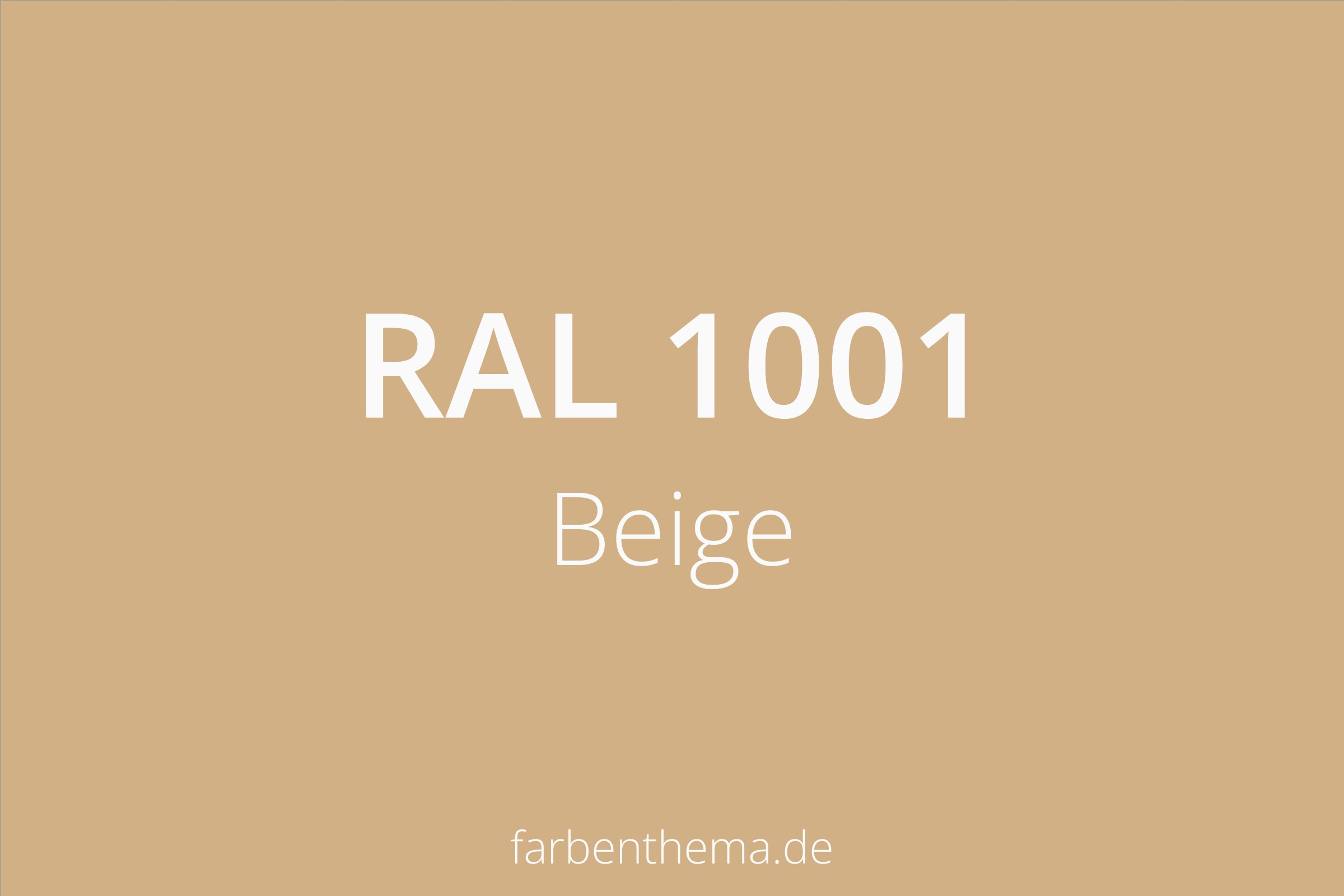 RAL 1001 - Beige | Farbenthema