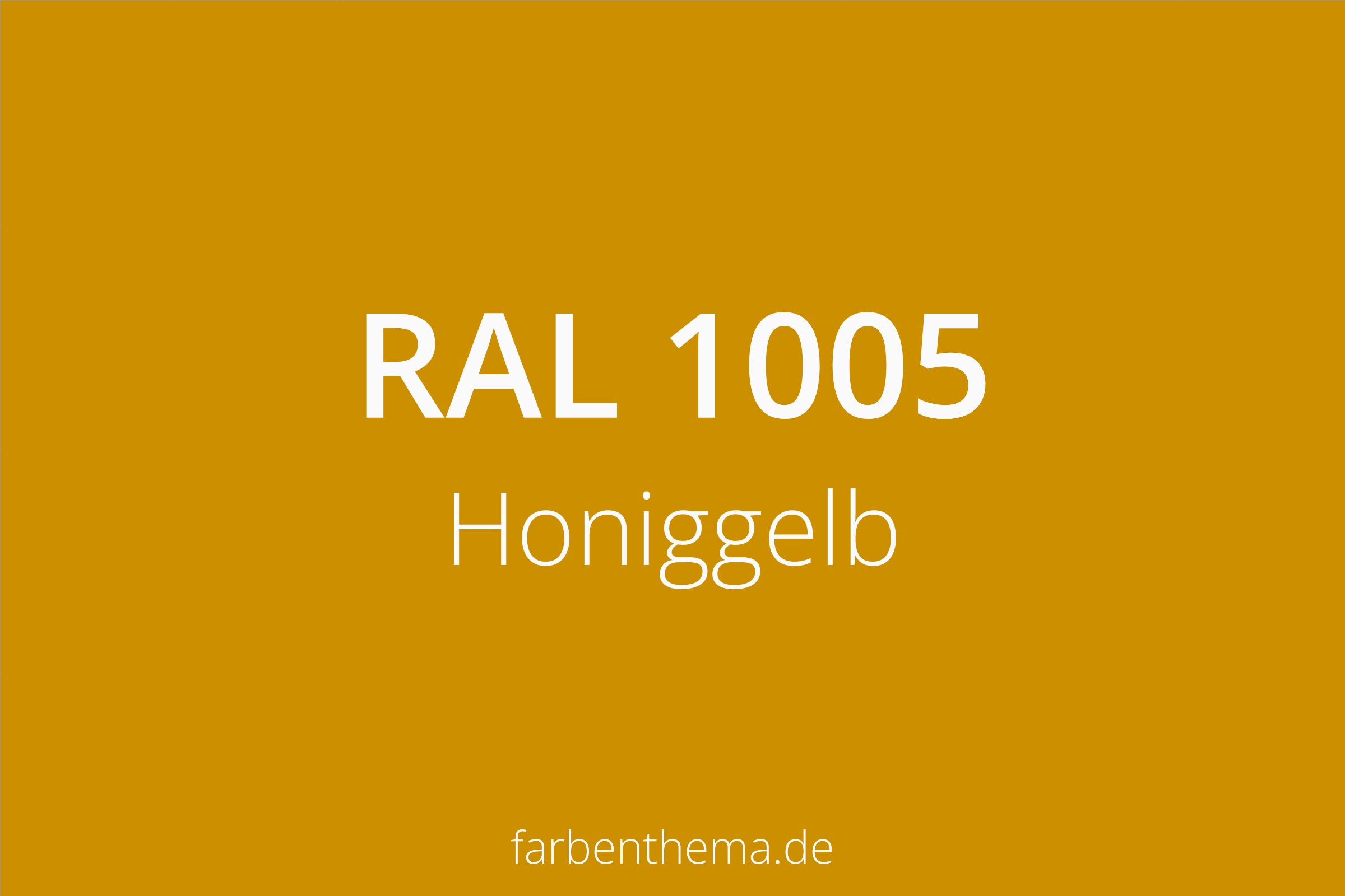 RAL 1005 - Honiggelb | Farbenthema