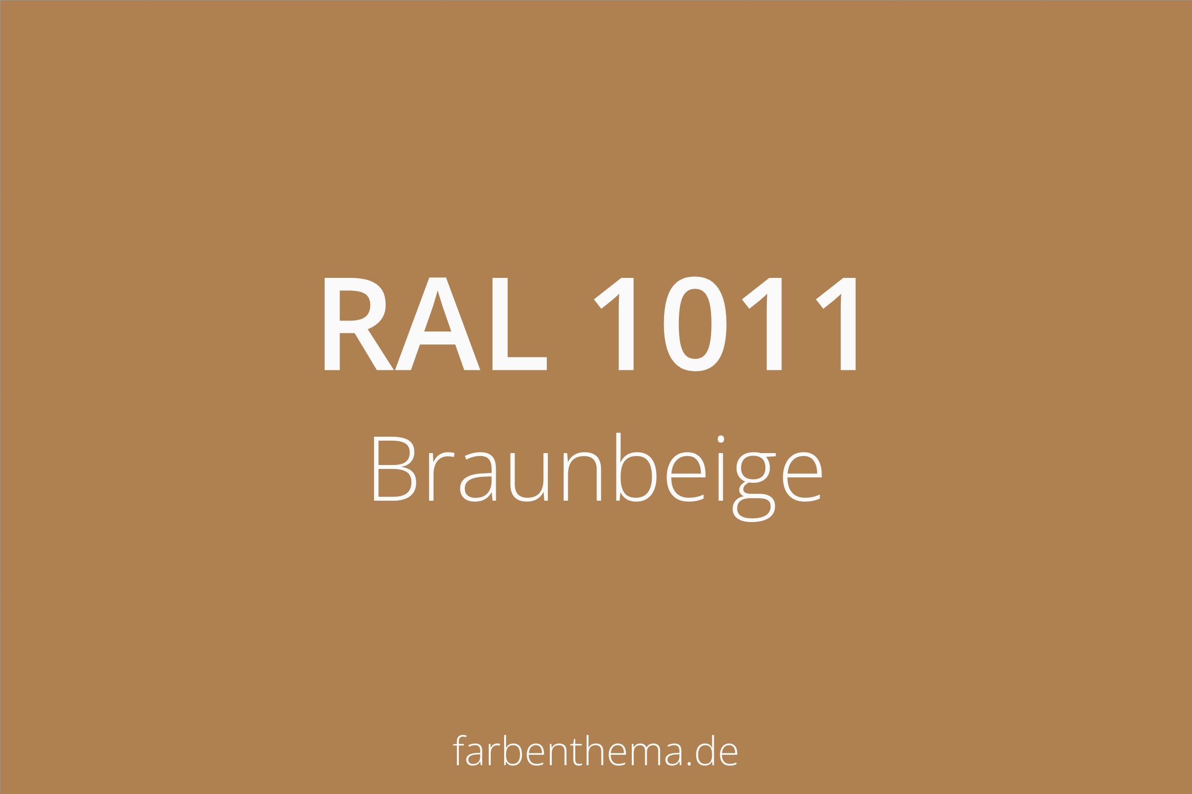 RAL 1011 - Braunbeige | Farbenthema