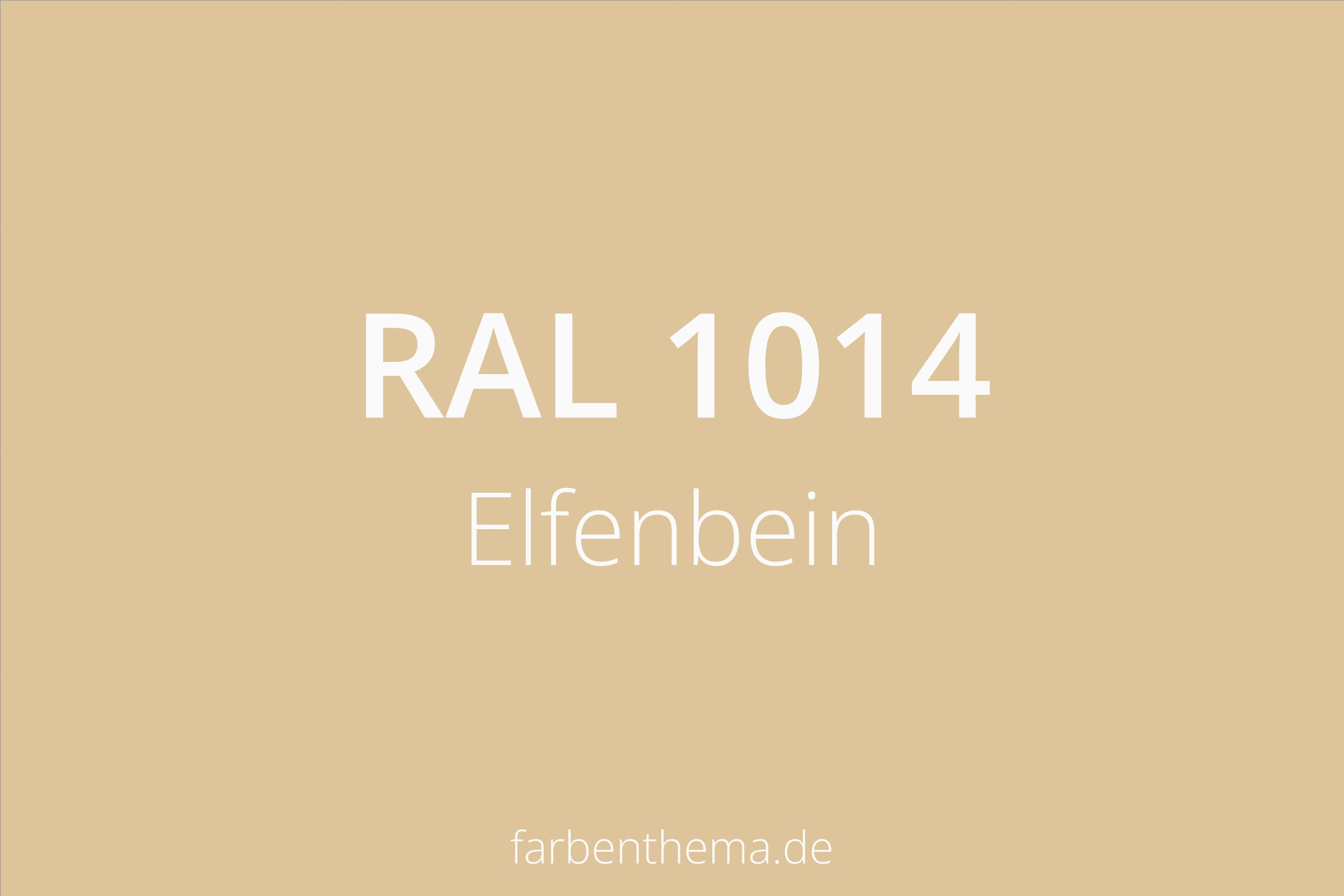 RAL 1014 - Elfenbein | Farbenthema