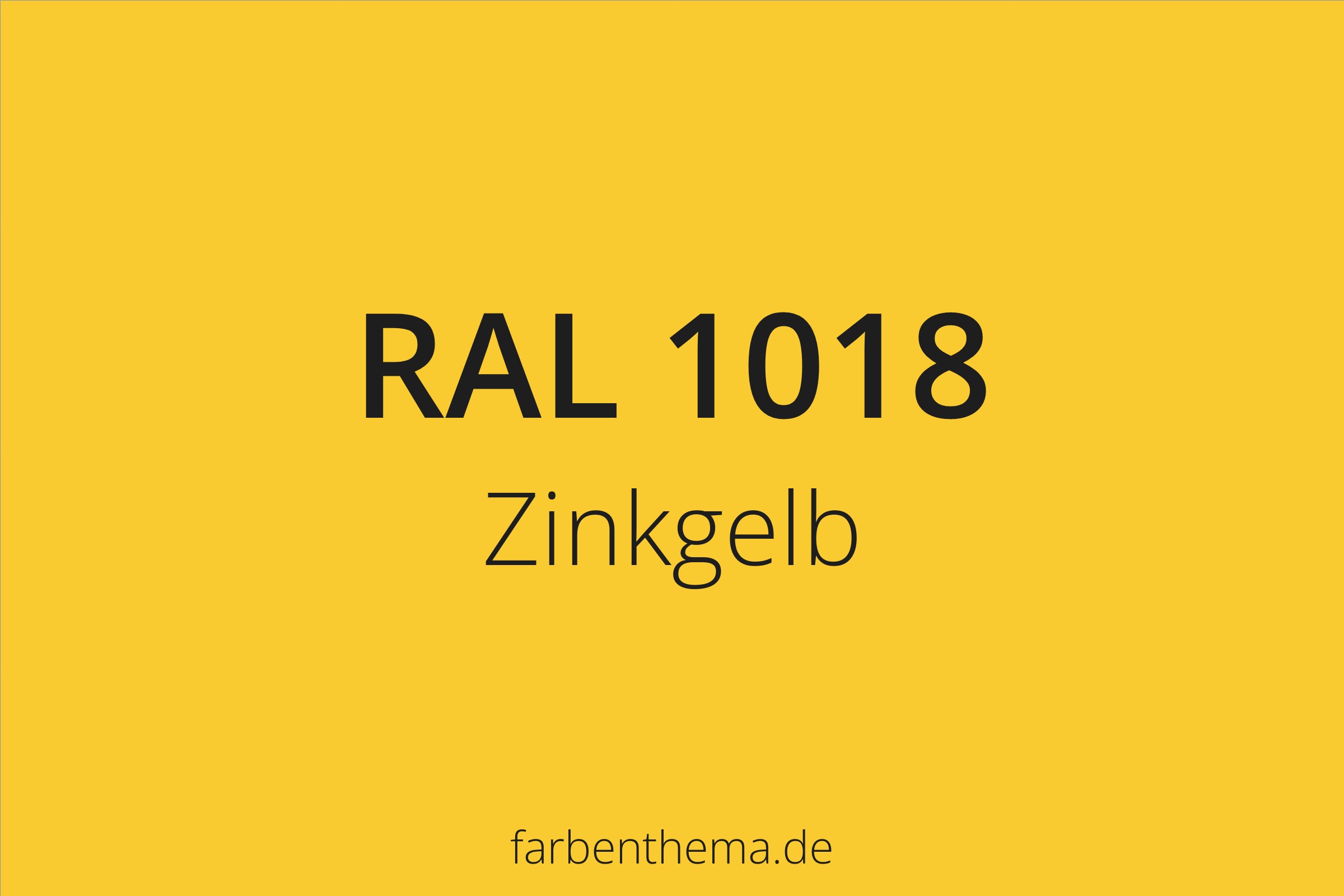 RAL 1018 - Zinkgelb | Farbenthema