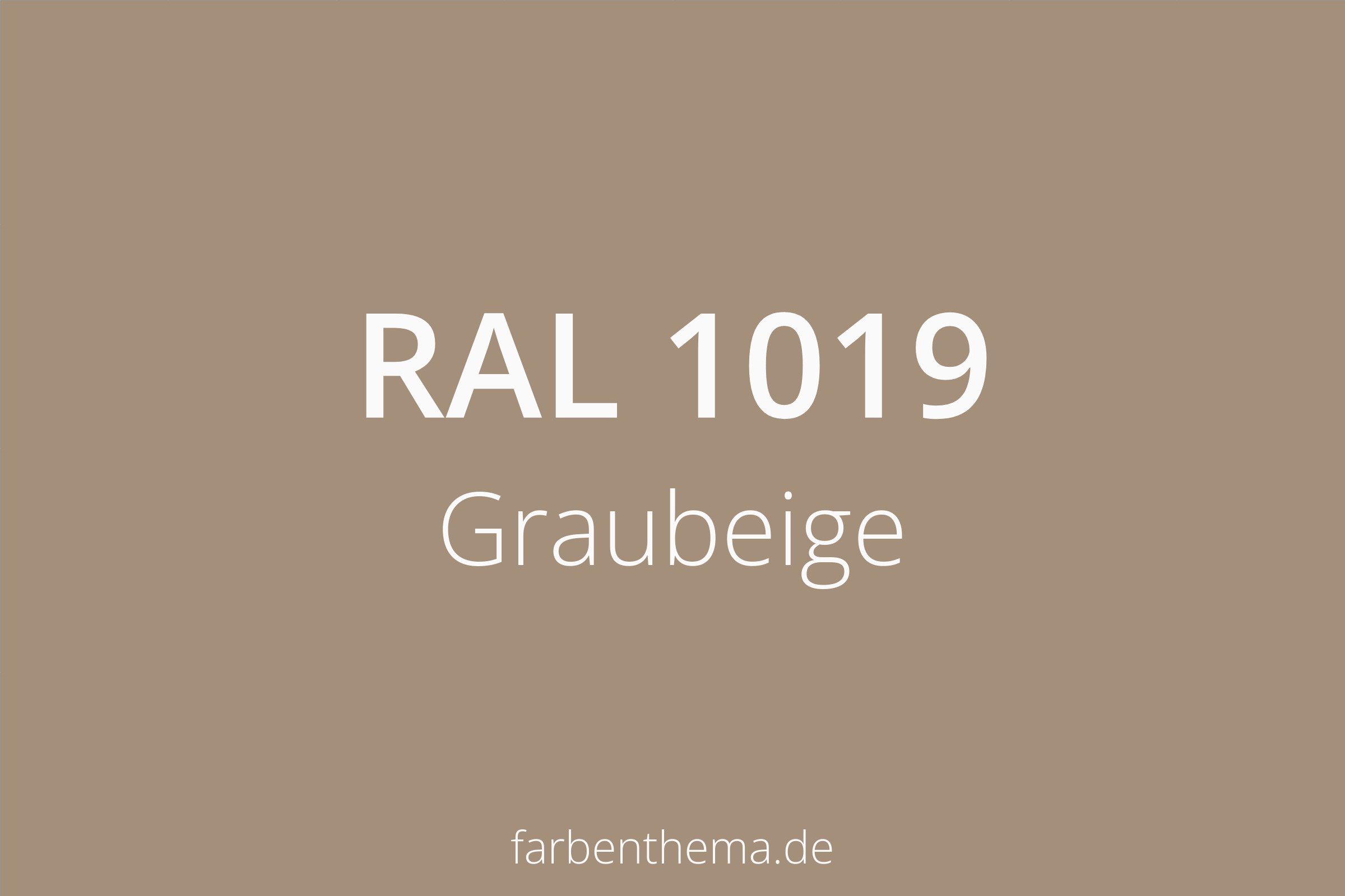 RAL 1019 - Graubeige | Farbenthema