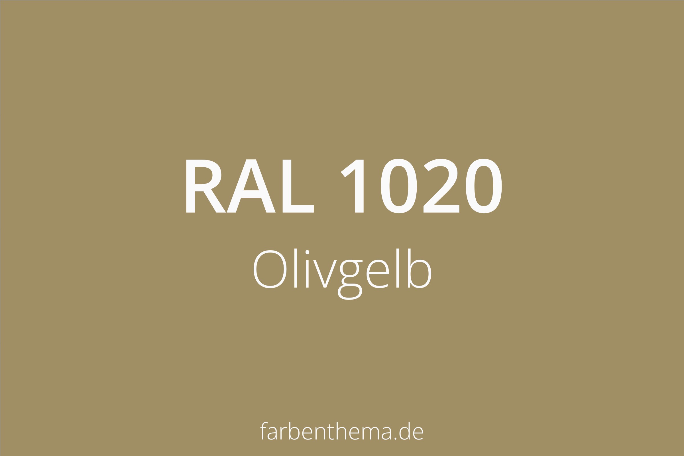 RAL 1020 - Olivgelb | Farbenthema