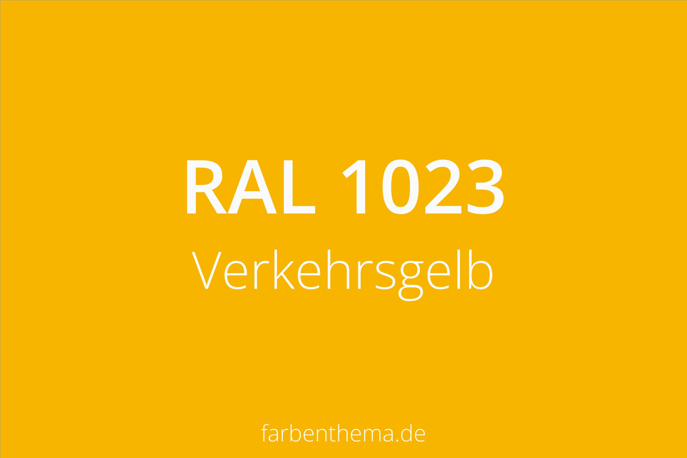 RAL 1023 - Verkehrsgelb | Farbenthema