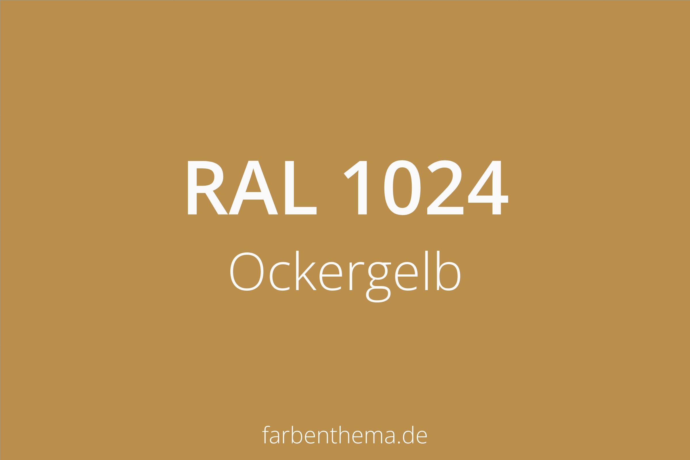 RAL 1024 - Ockergelb | Farbenthema