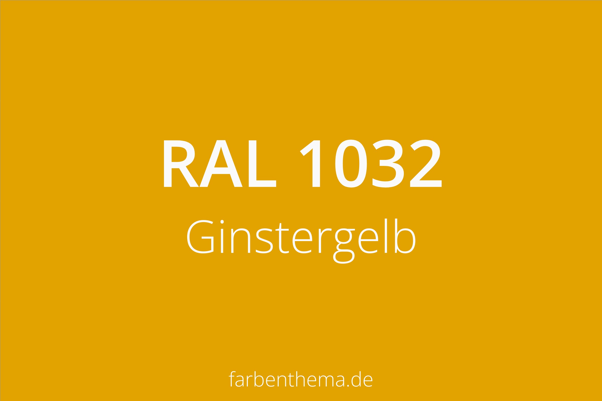 RAL 1032 - Ginstergelb | Farbenthema