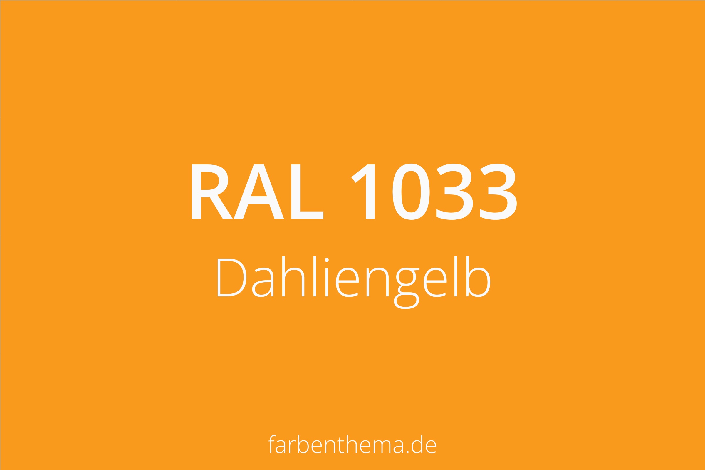 RAL 1033 - Dahliengelb | Farbenthema