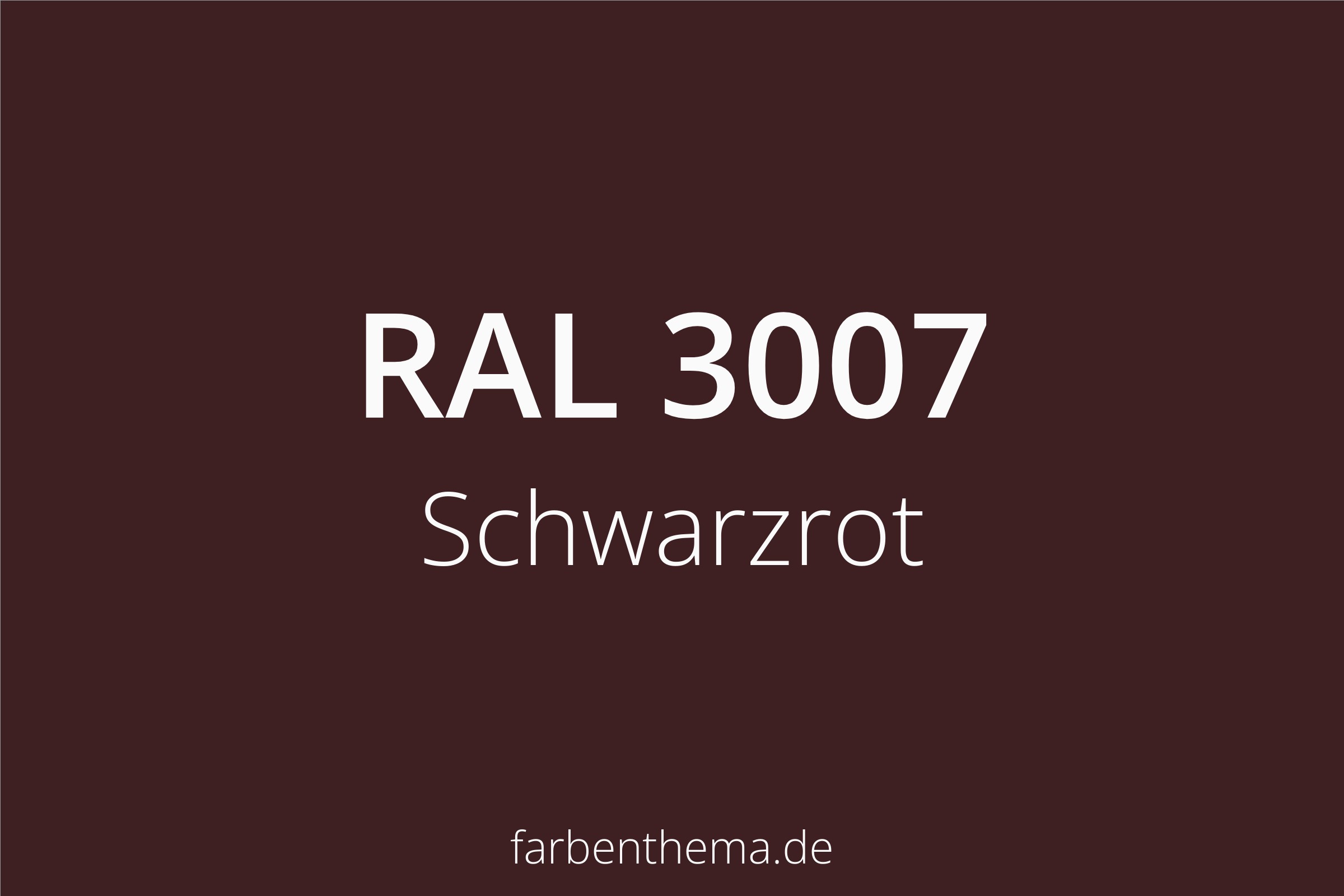 RAL 3007 - Schwarzrot | Farbenthema