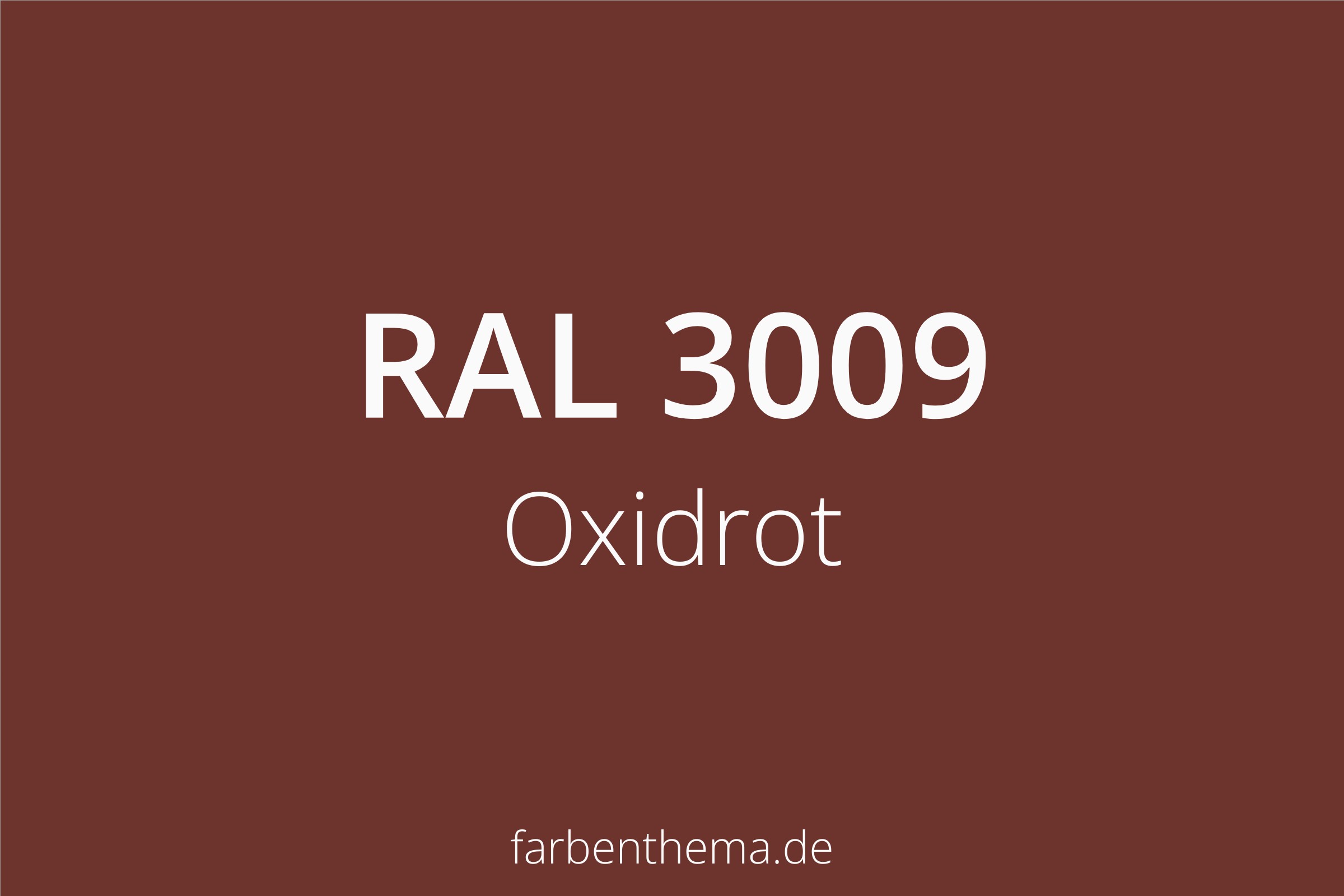 RAL 3009 - Oxidrot | Farbenthema
