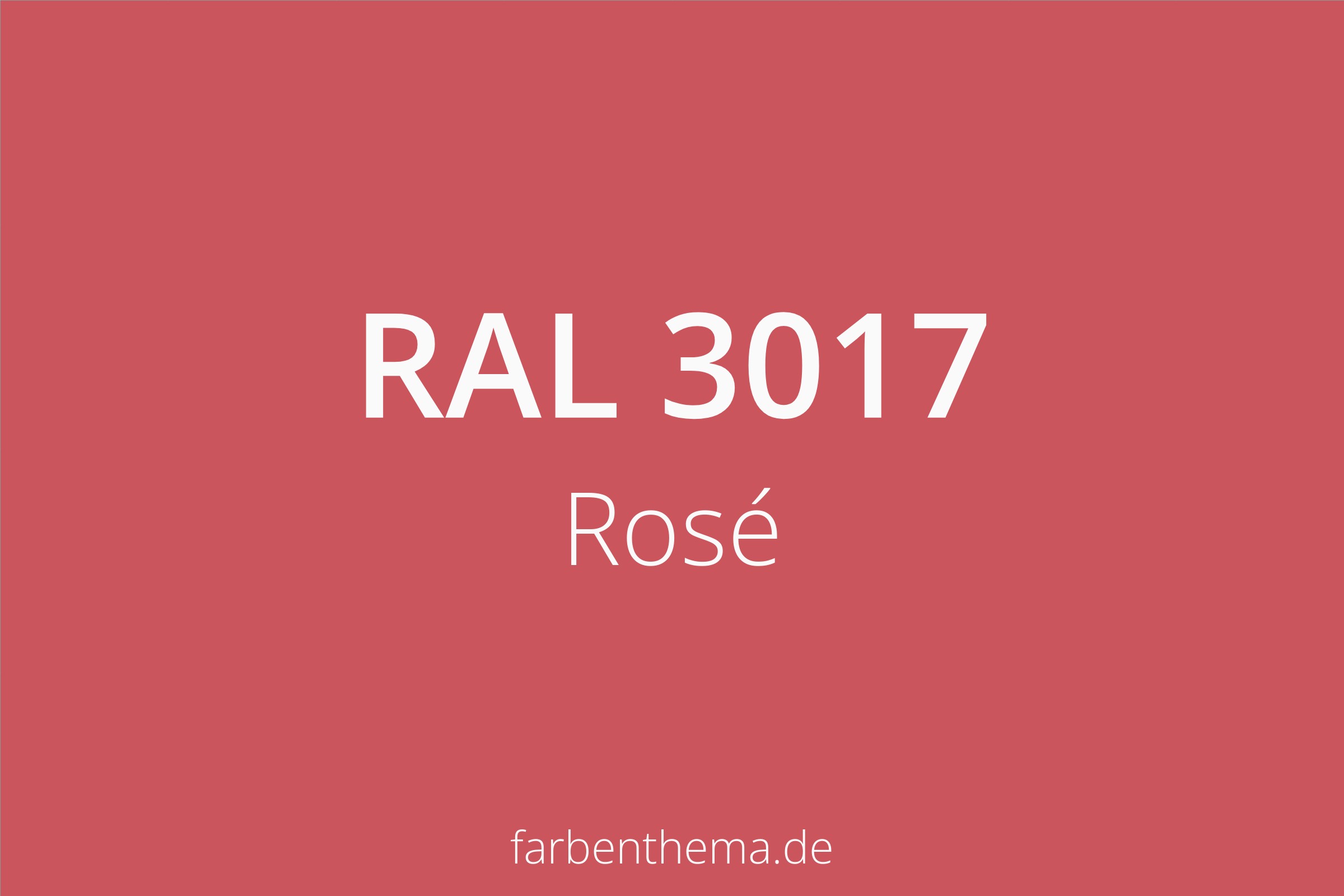 RAL 3017 - Rosé | Farbenthema