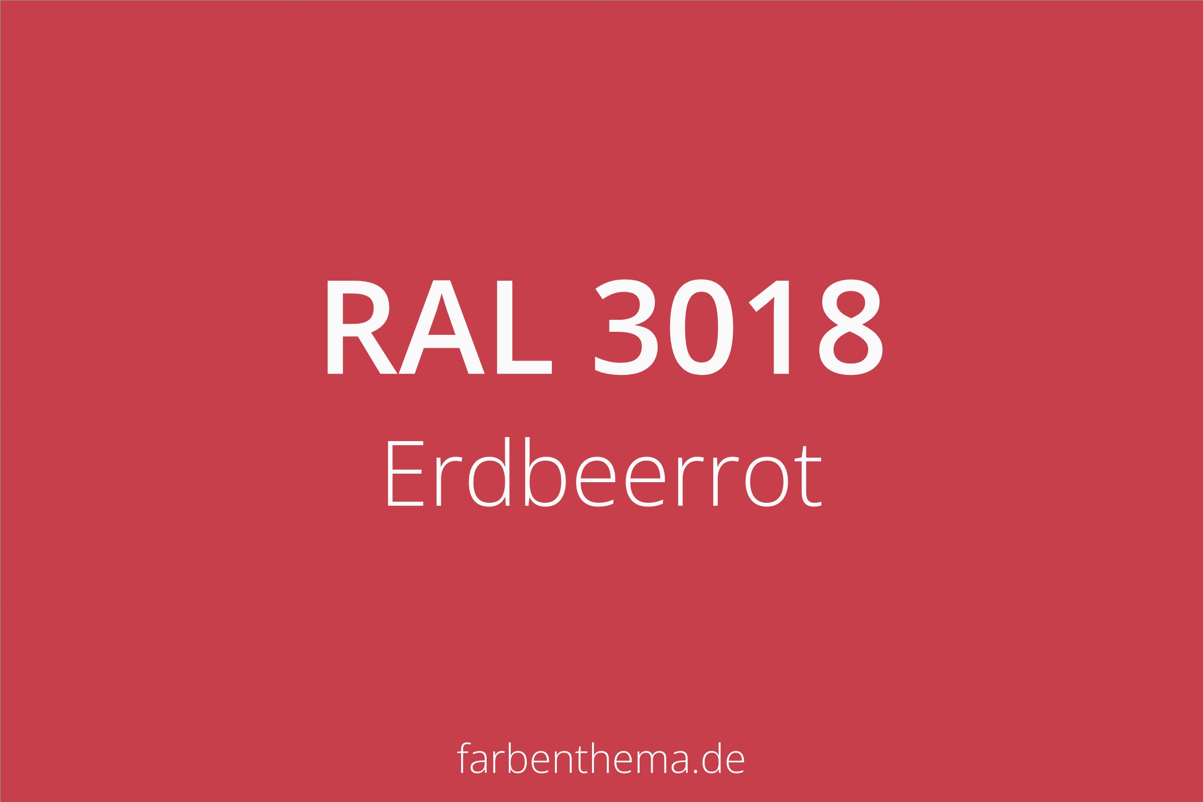 RAL 3018 - Erdbeerrot | Farbenthema