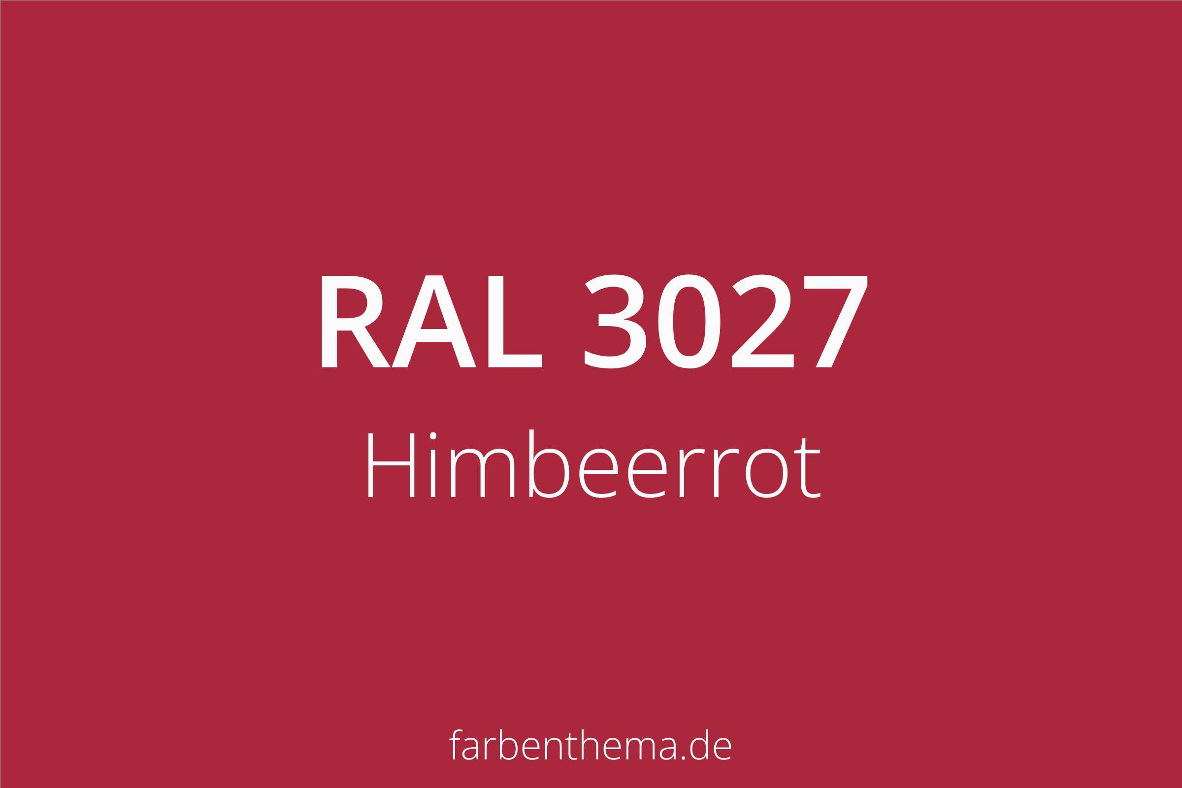 RAL 3027 - Himbeerrot | Farbenthema