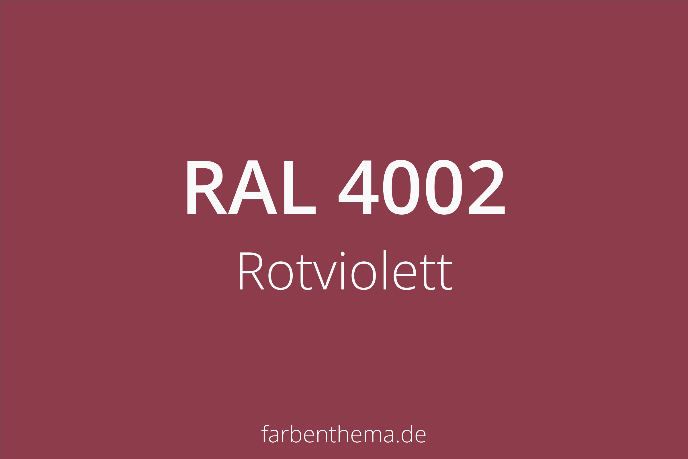 RAL 4002 - Rotviolett | Farbenthema