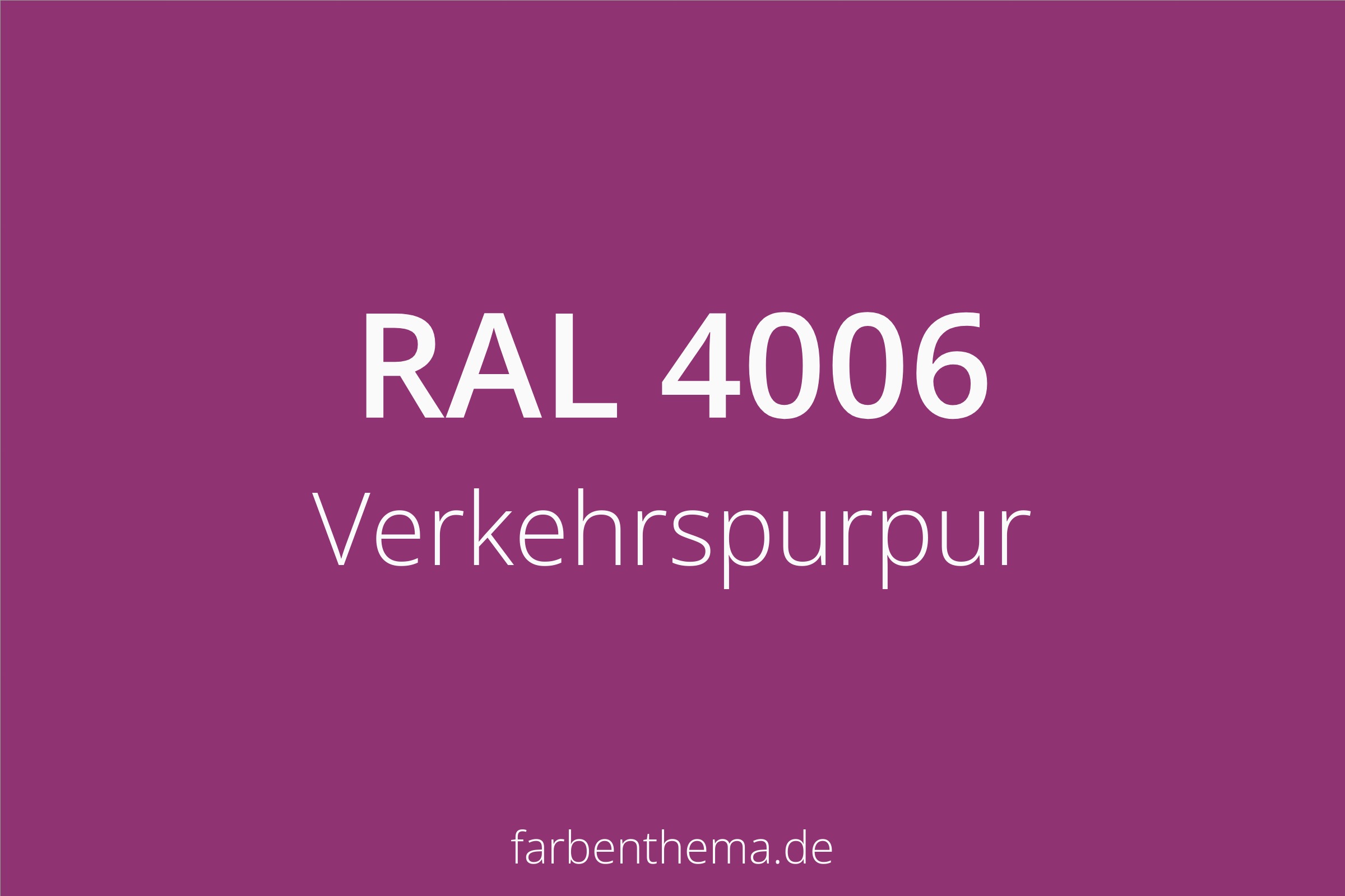 RAL 4006 - Verkehrspurpur | Farbenthema