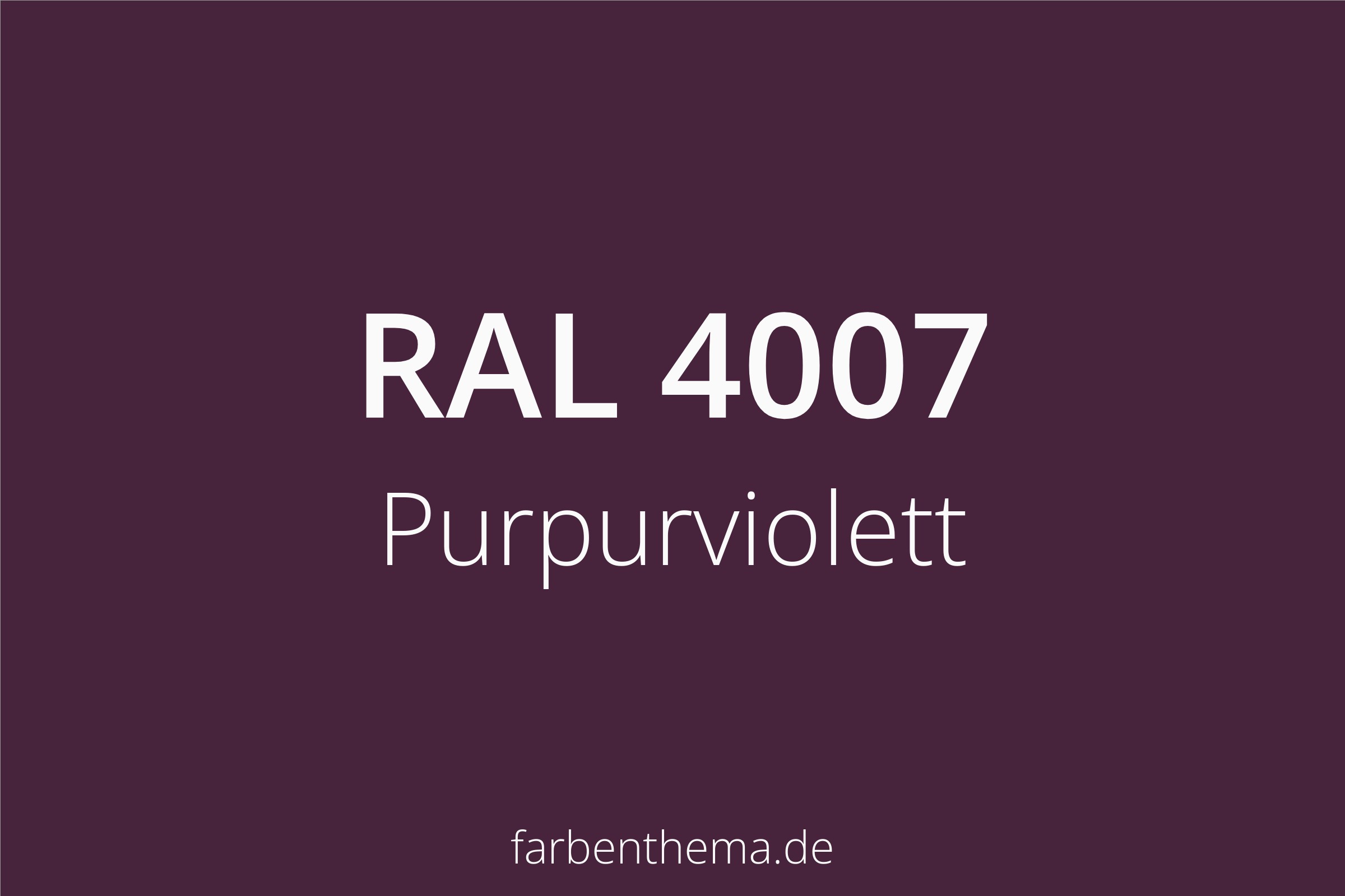 RAL 4007 - Purpurviolett | Farbenthema