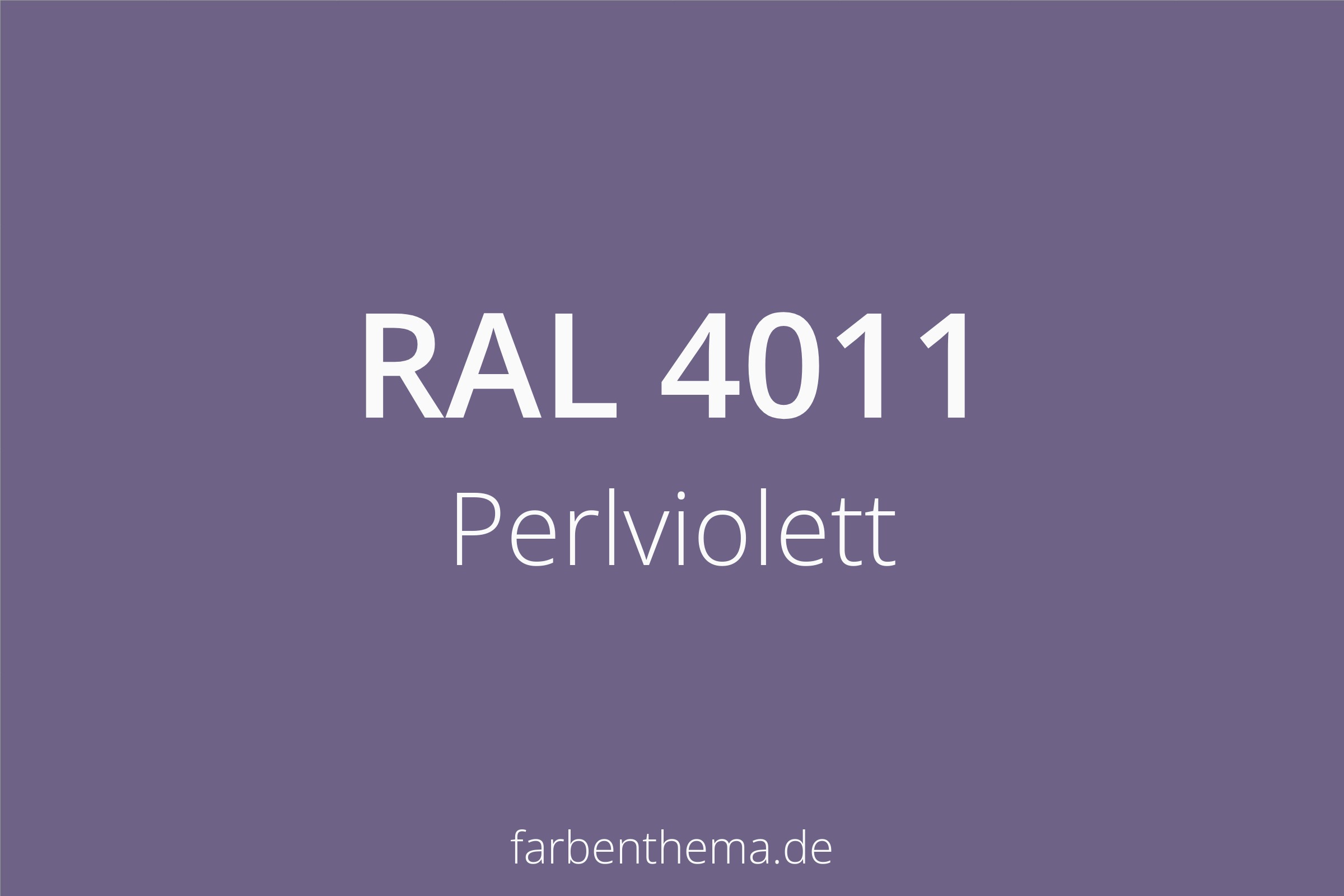 RAL 4011 - Perlviolett | Farbenthema