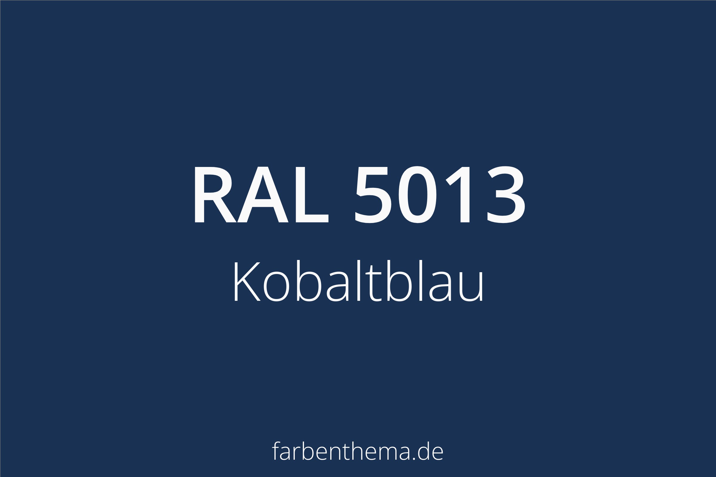 RAL 5013 - Kobaltblau | Farbenthema