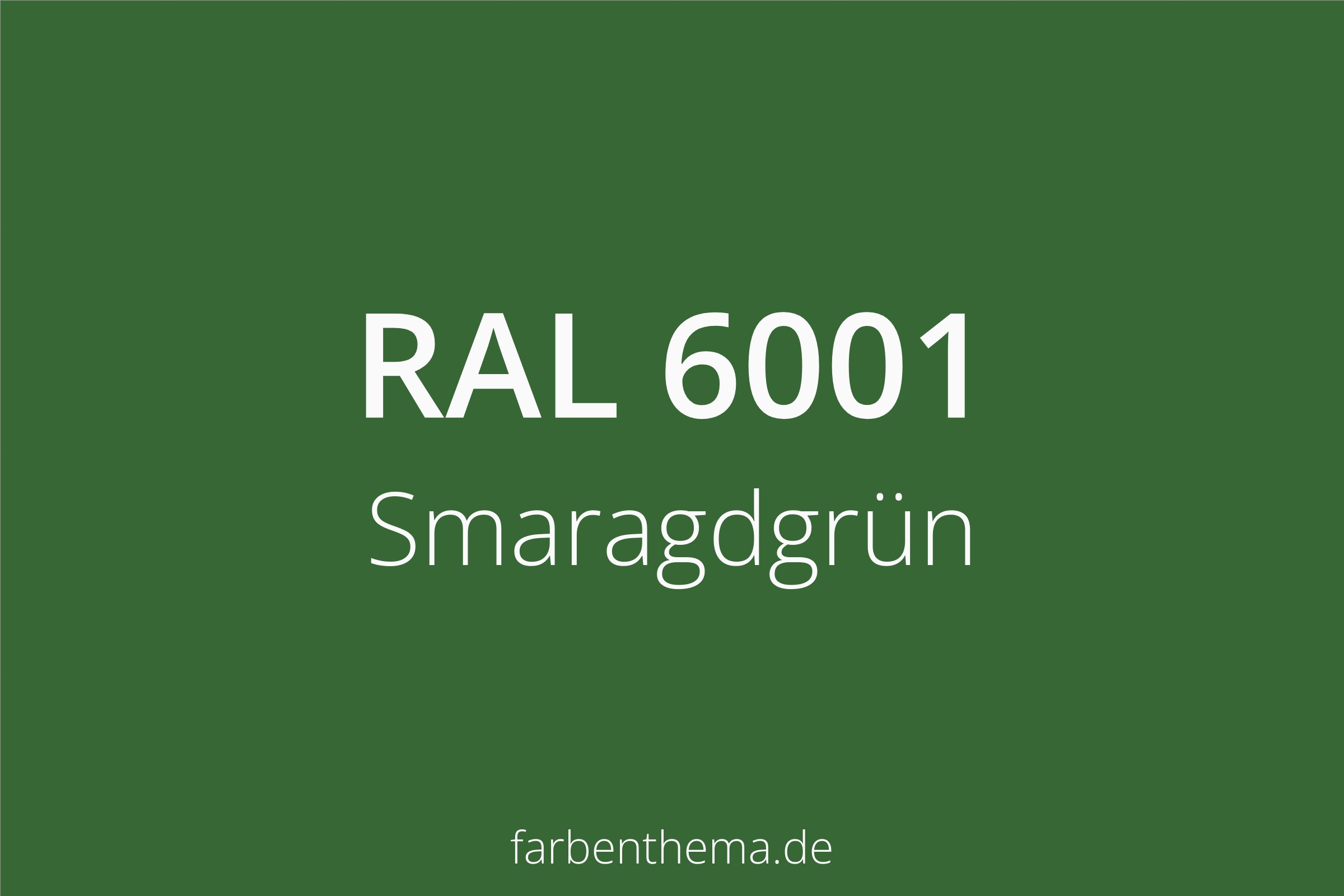 RAL 6001 - Smaragdgrün | Farbenthema