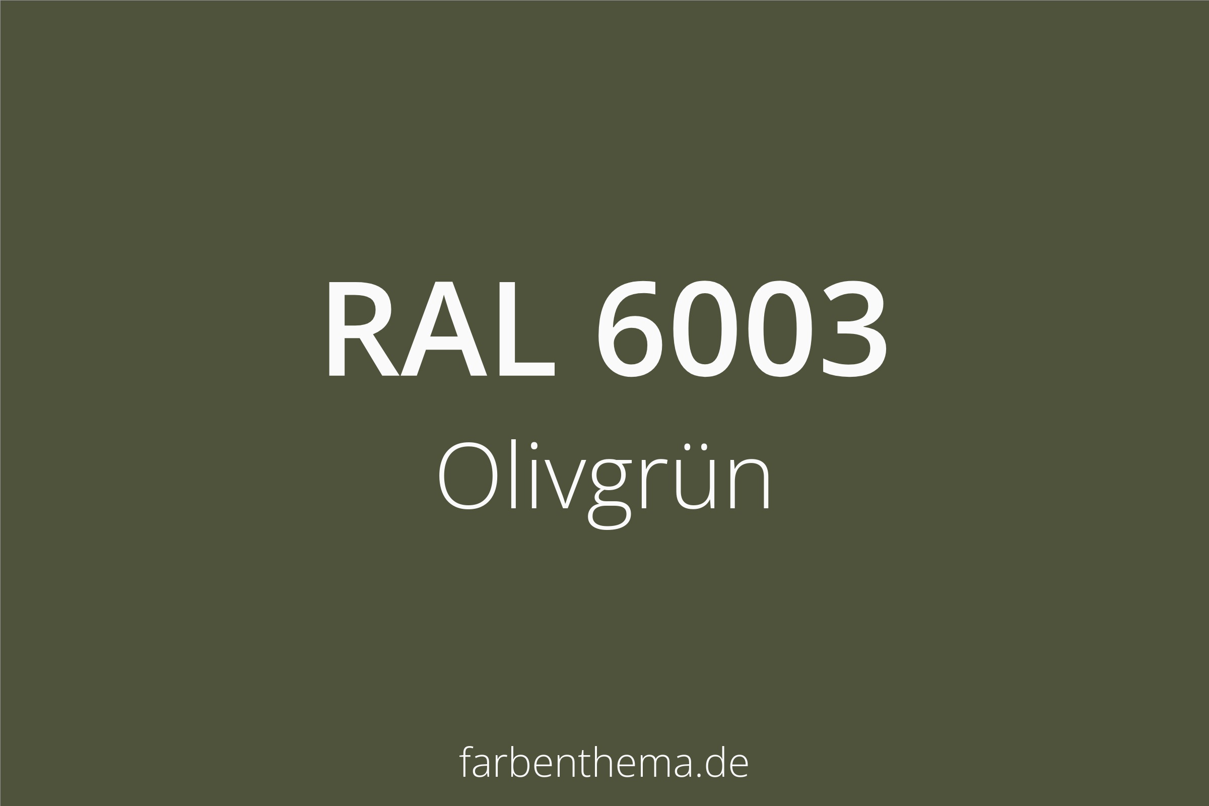 RAL 6003 - Olivgrün | Farbenthema