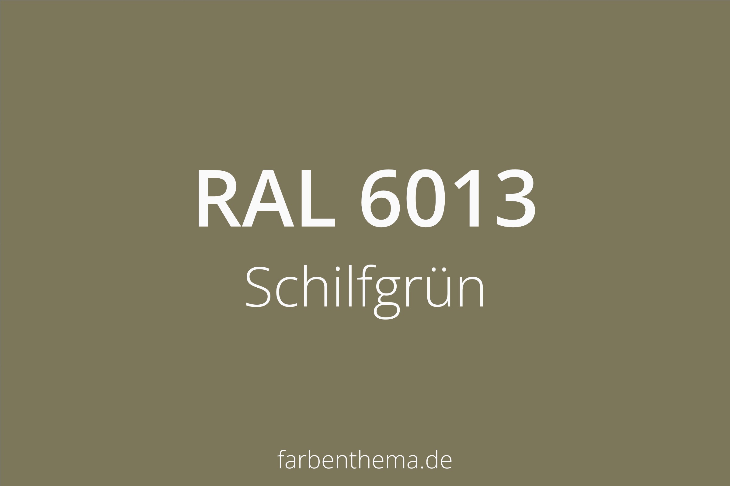 RAL 6013 - Schilfgrün | Farbenthema