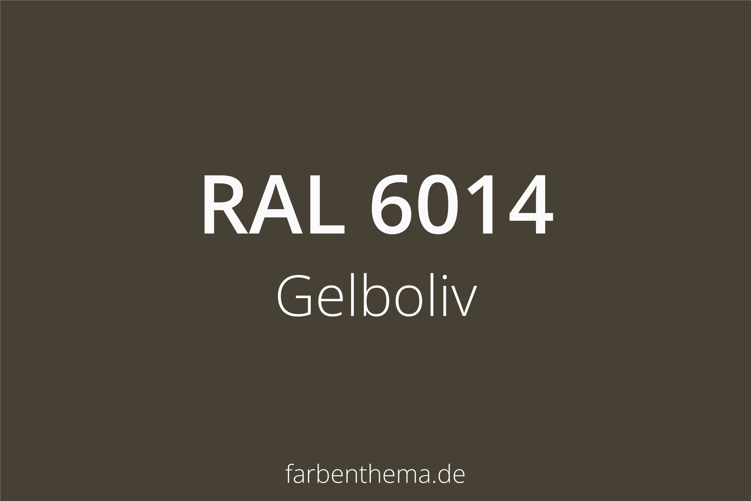 RAL 6014 - Gelboliv | Farbenthema