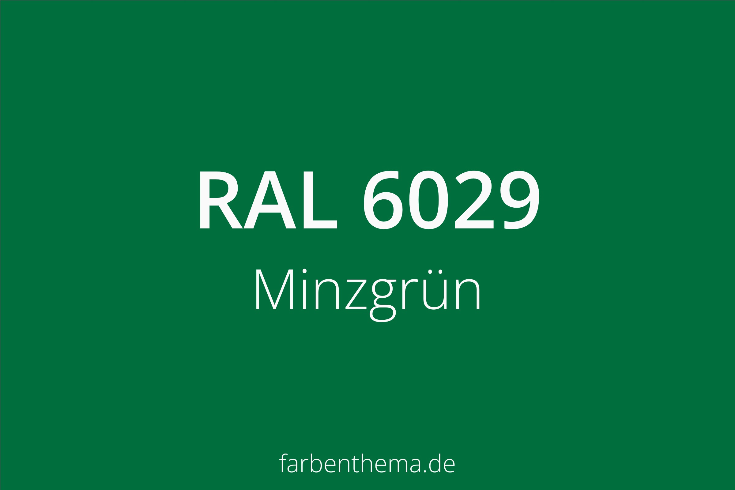 RAL 6029 - Minzgrün | Farbenthema