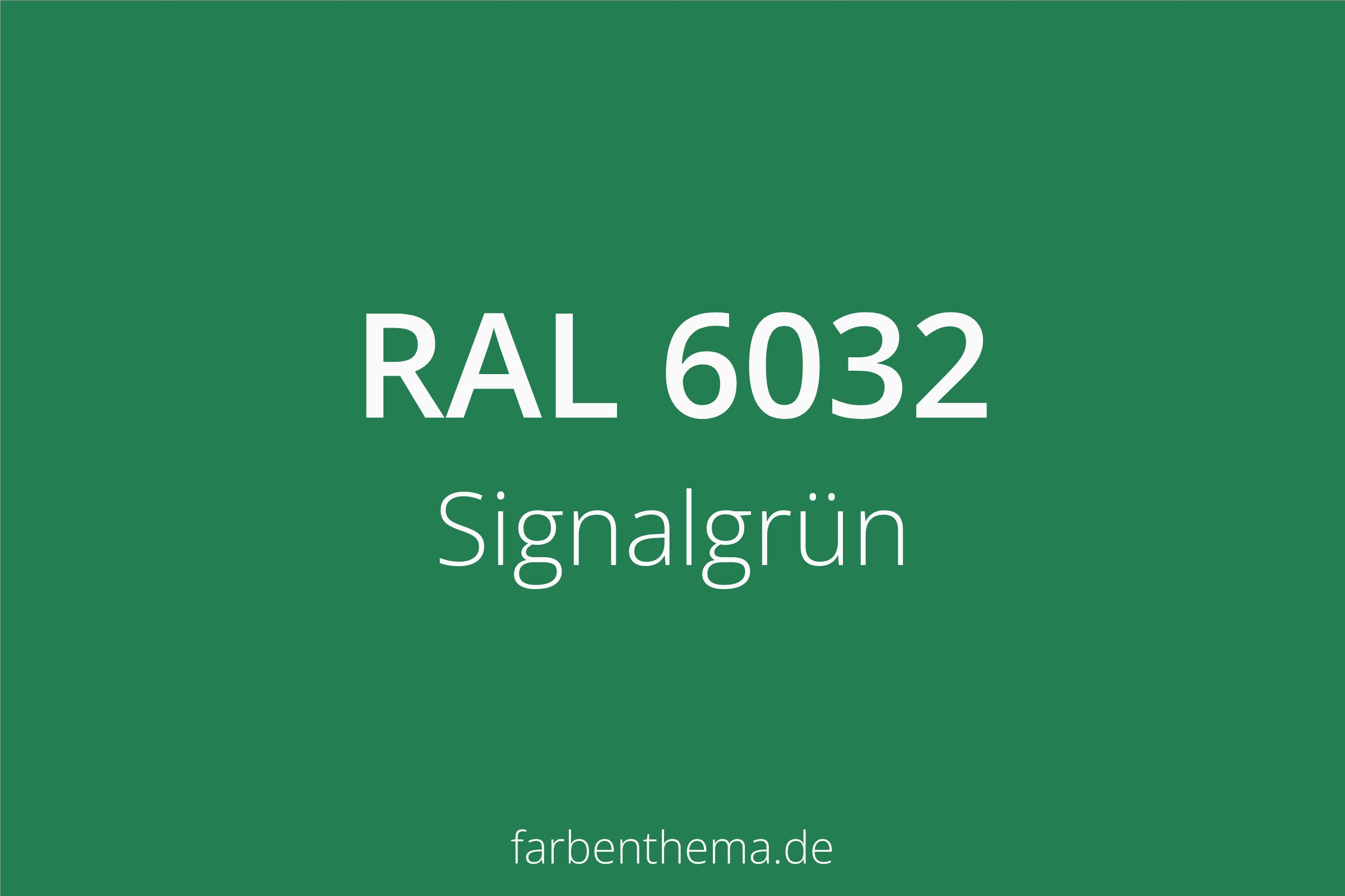 RAL 6032 - Signalgrün | Farbenthema