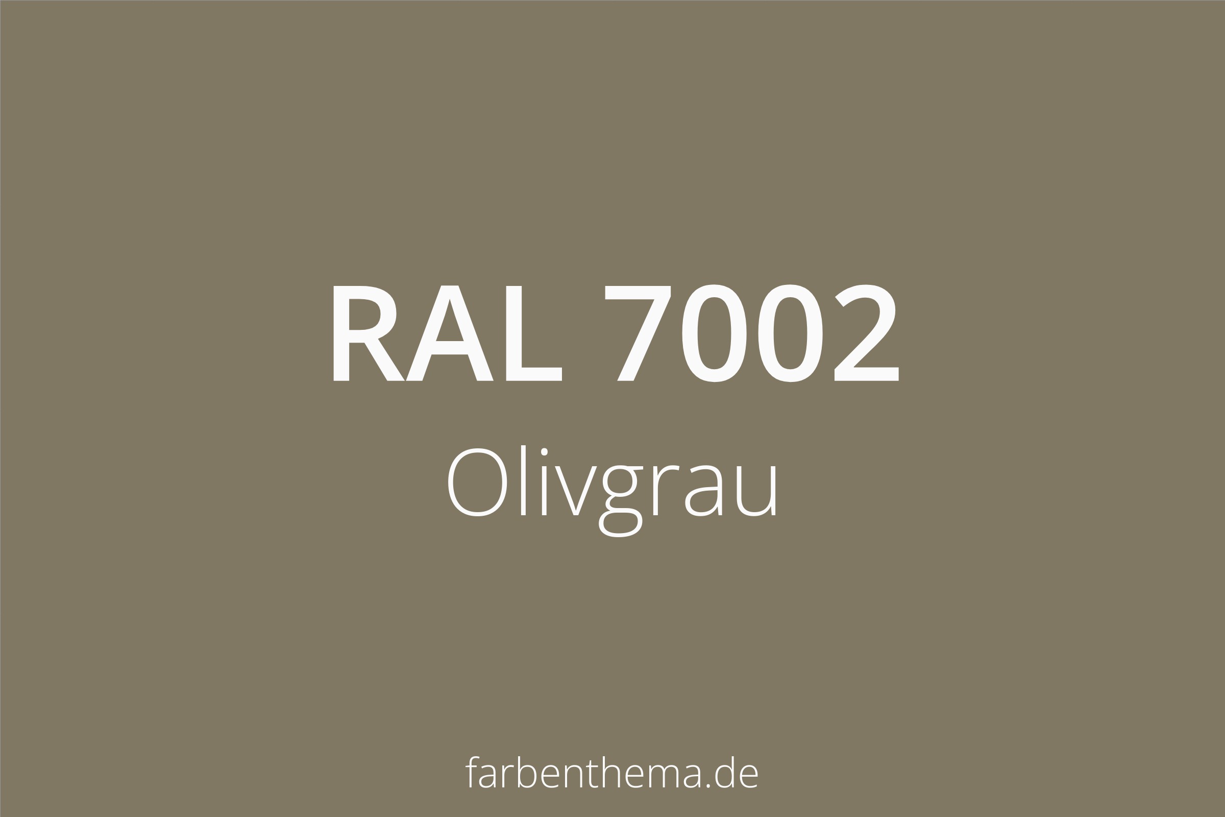 RAL 7002 - Olivgrau | Farbenthema