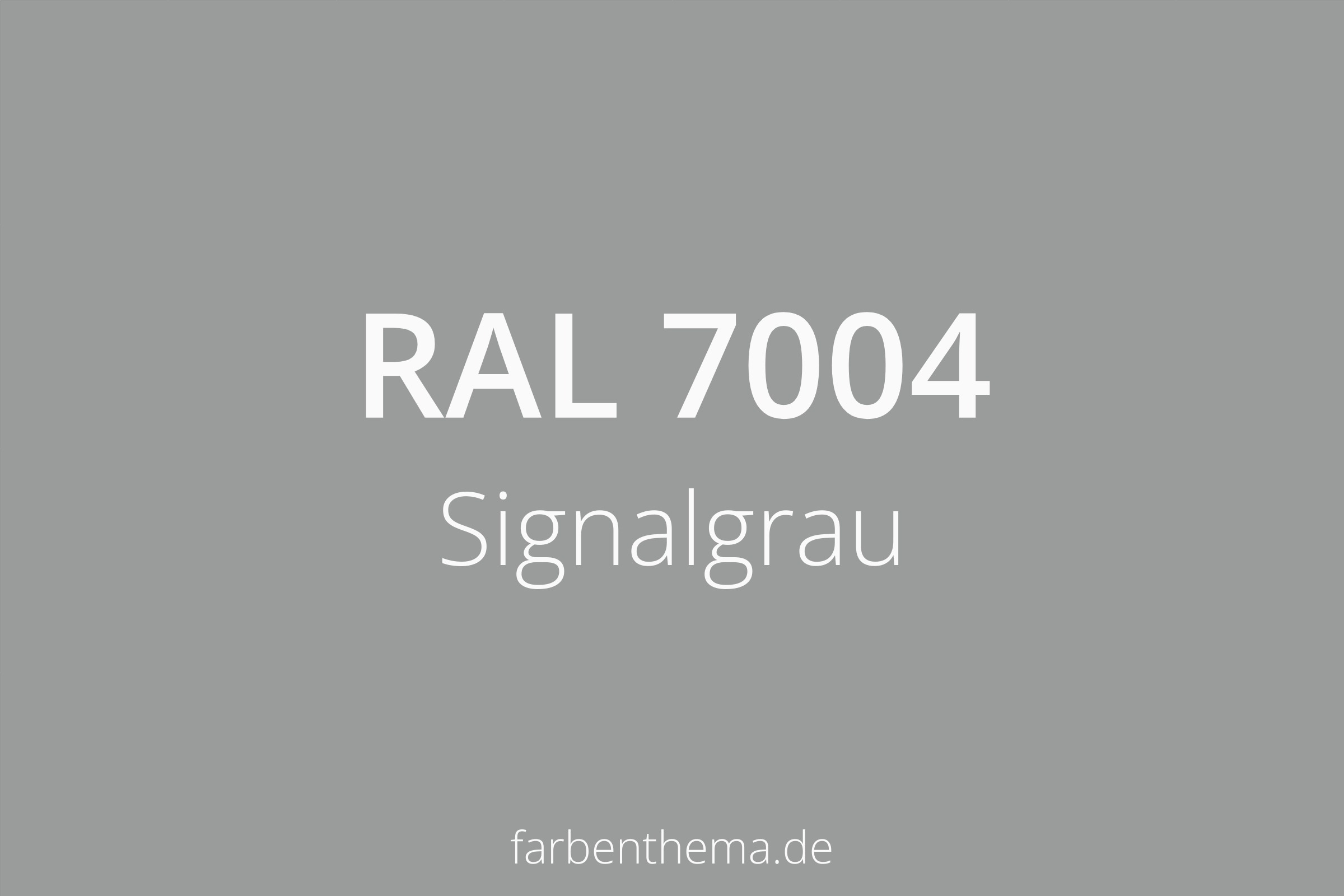 RAL 7004 - Signalgrau | Farbenthema