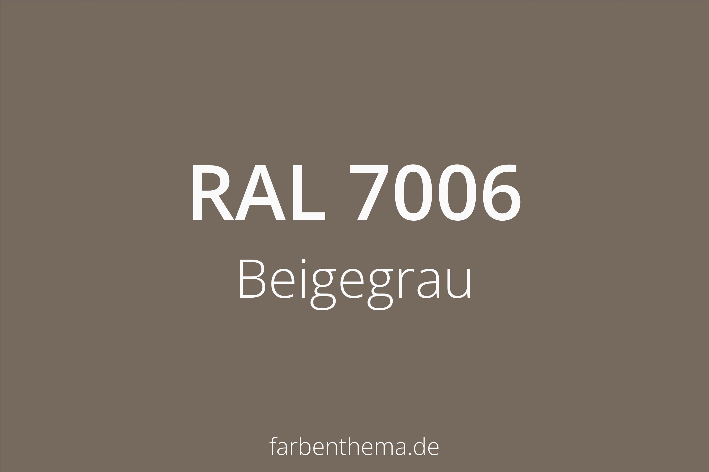 RAL 7006 - Beigegrau | Farbenthema