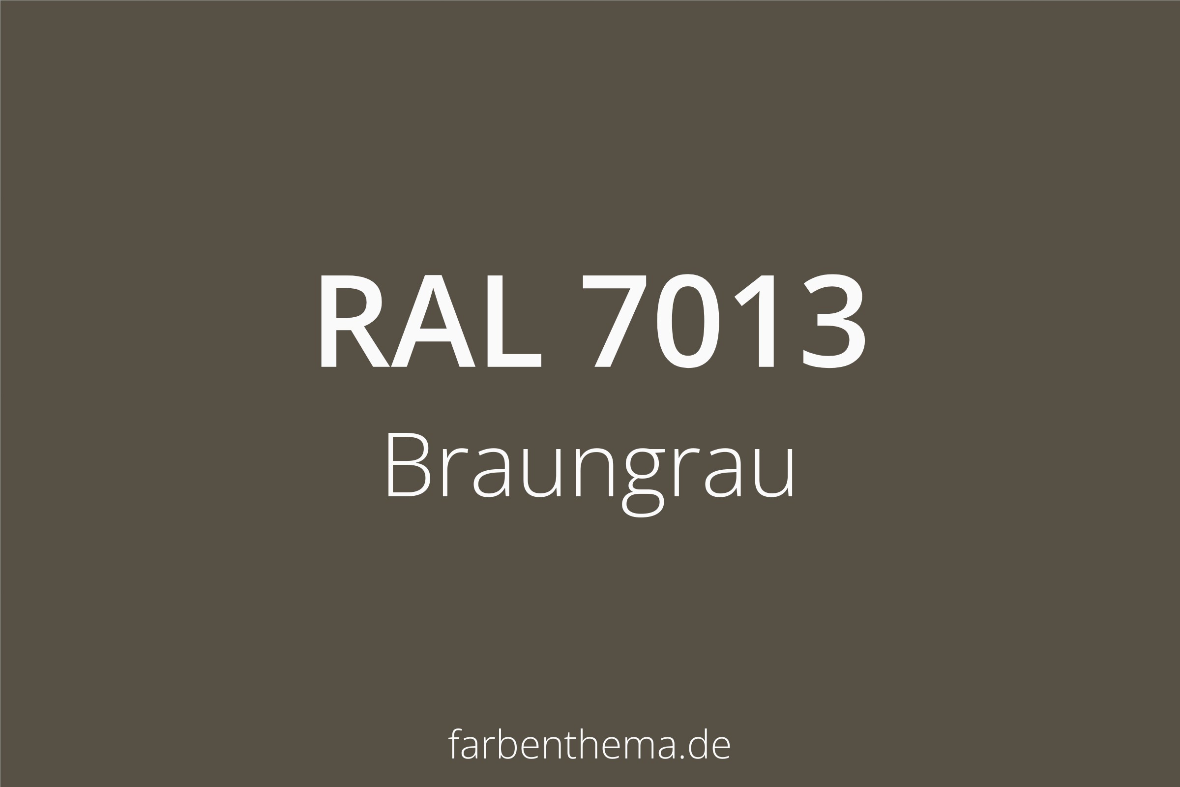 RAL 7013 - Braungrau | Farbenthema