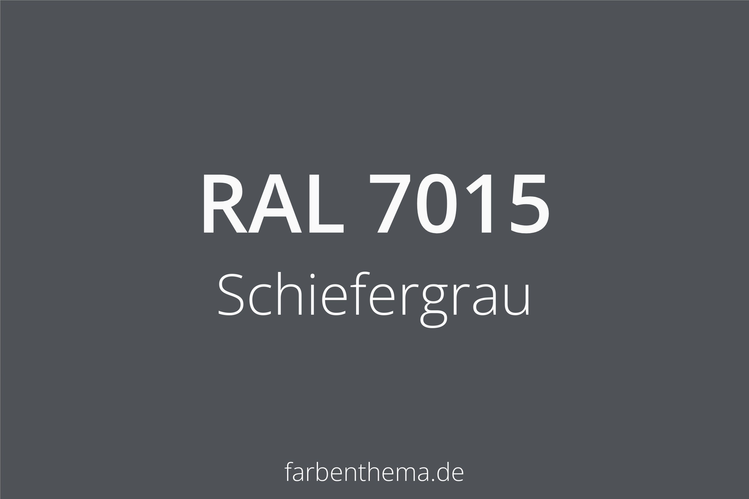 RAL 7015 - Schiefergrau | Farbenthema