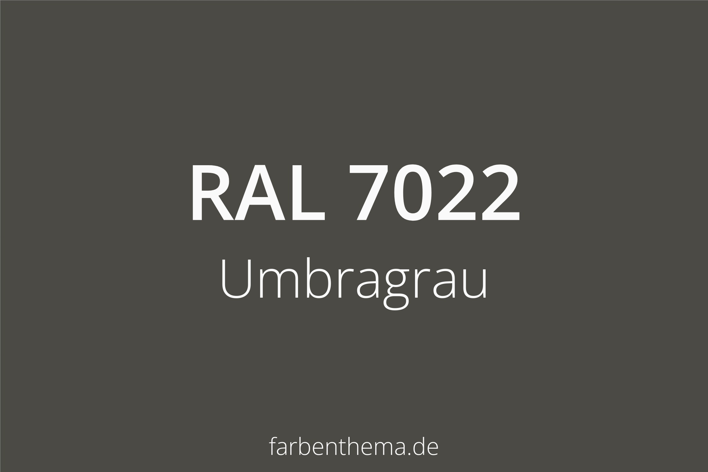 RAL 7022 - Umbragrau | Farbenthema
