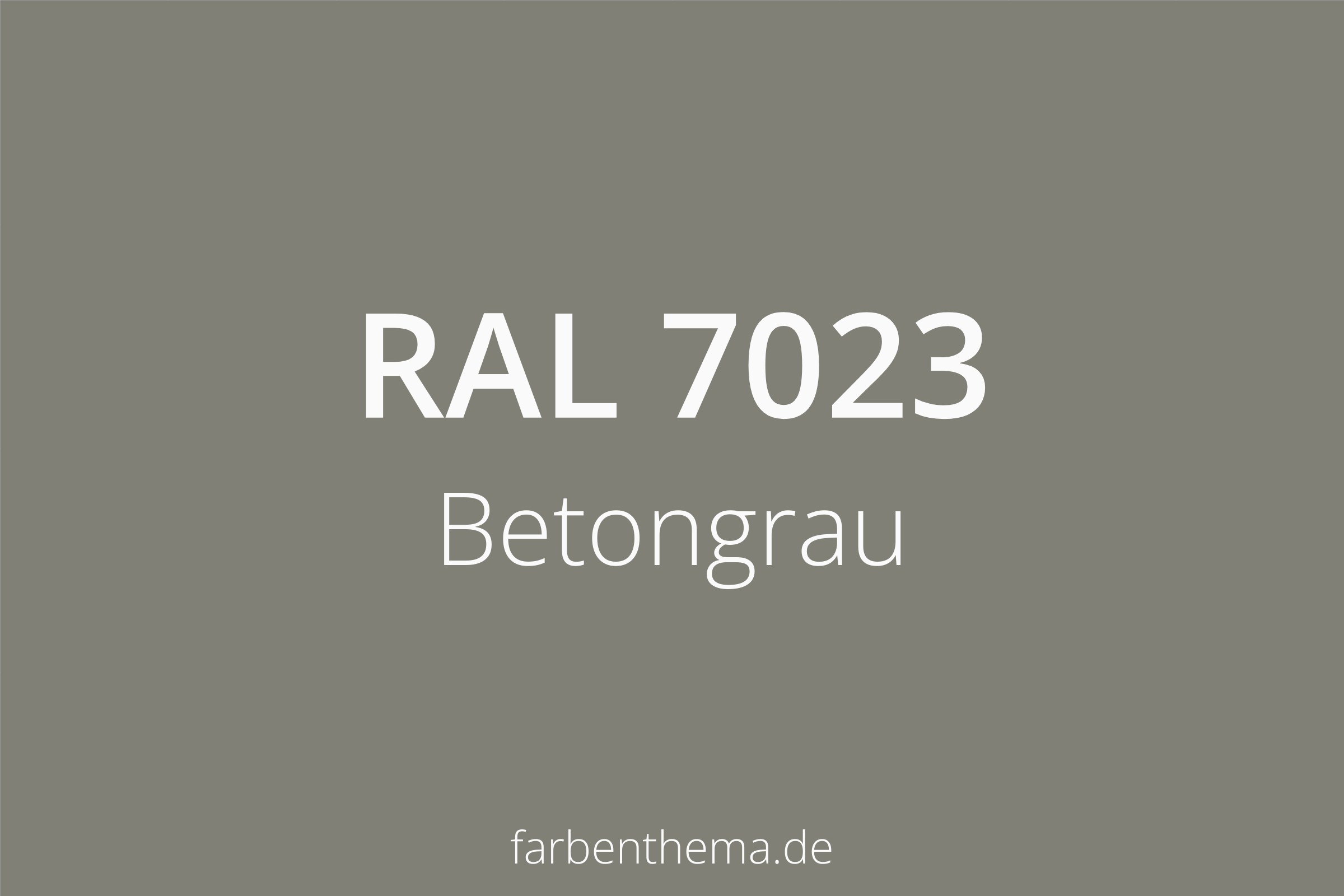 RAL 7023 - Betongrau | Farbenthema