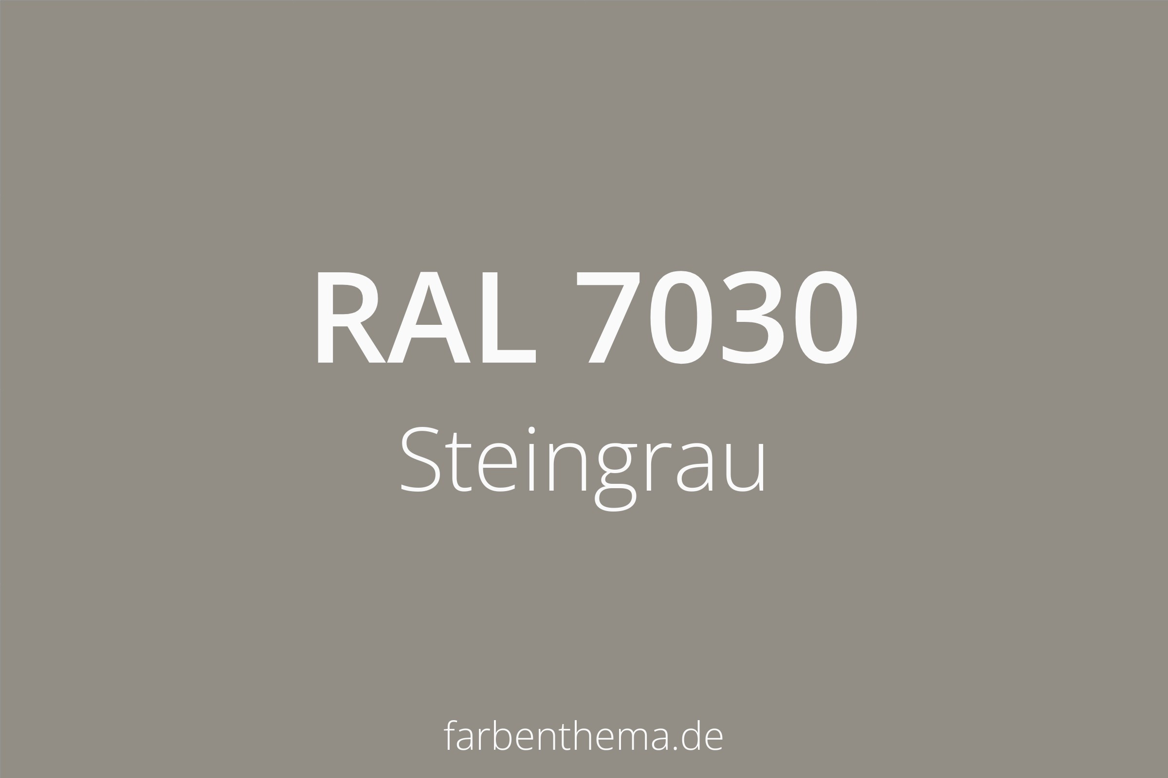 RAL 7030 - Steingrau | Farbenthema
