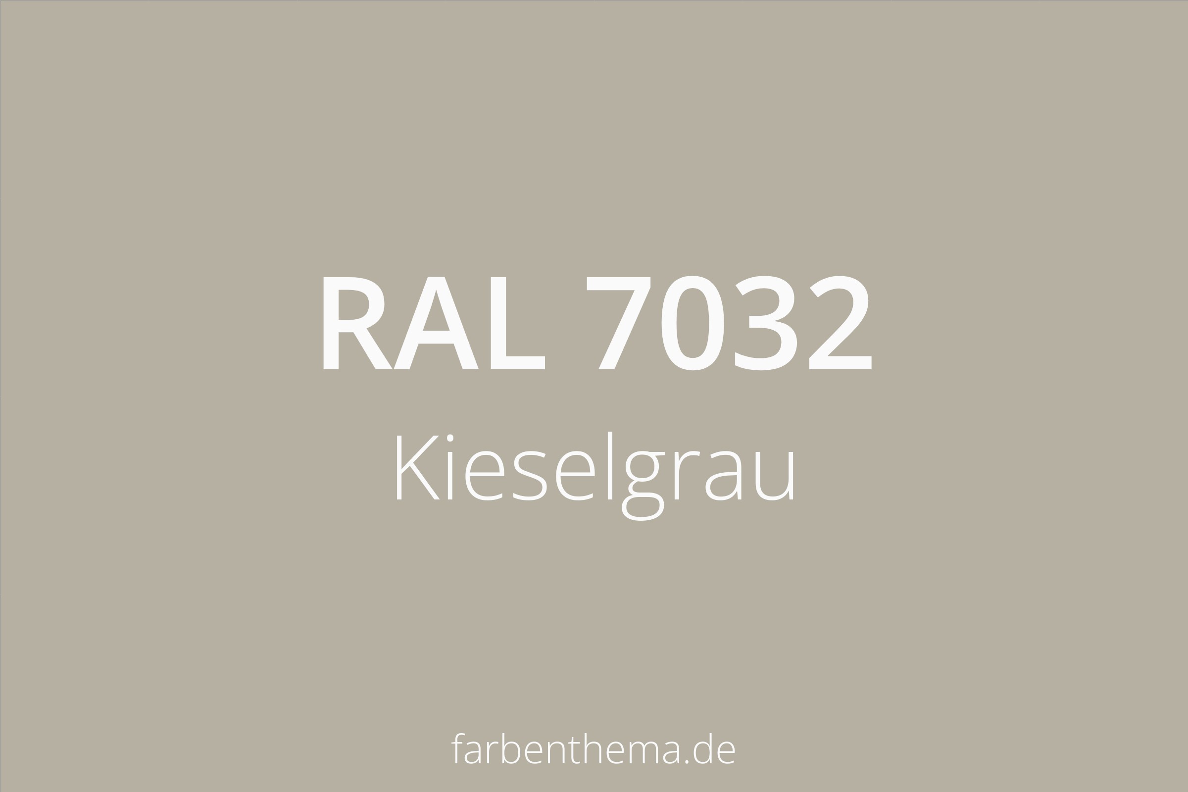 RAL 7032 - Kieselgrau | Farbenthema