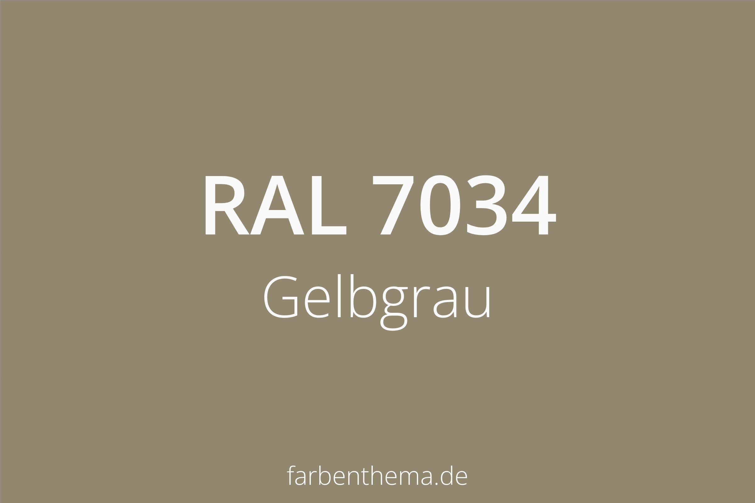 RAL 7034 - Gelbgrau | Farbenthema