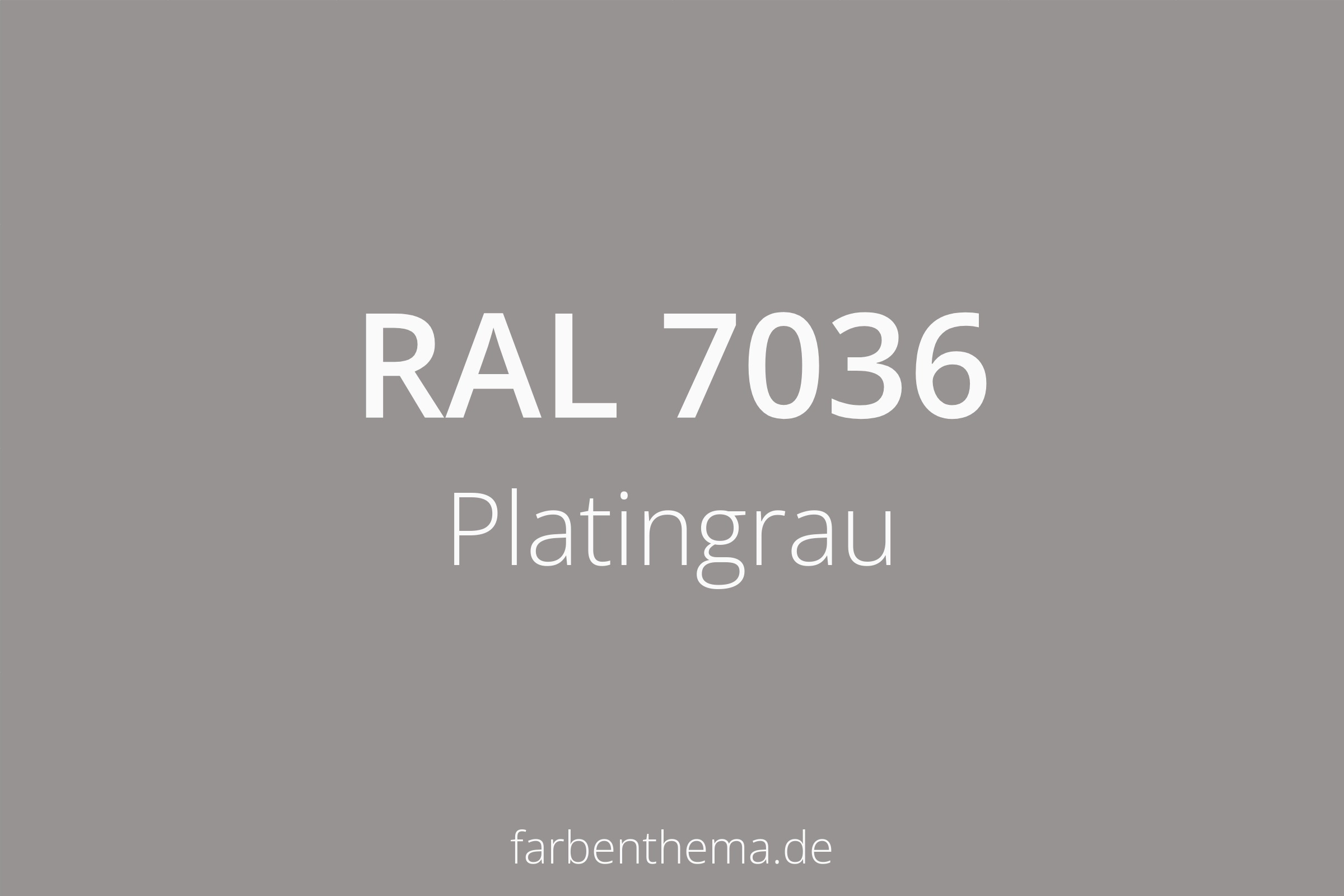 RAL 7036 - Platingrau | Farbenthema