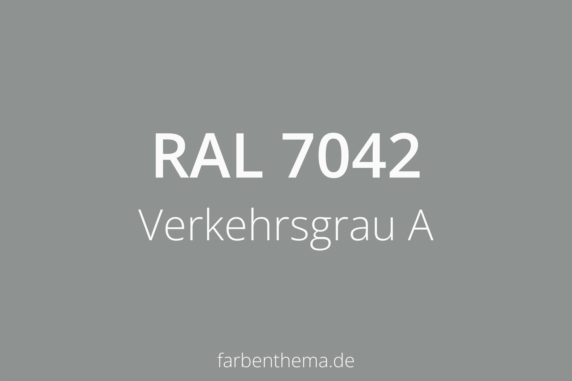 RAL 7042 - Verkehrsgrau A | Farbenthema