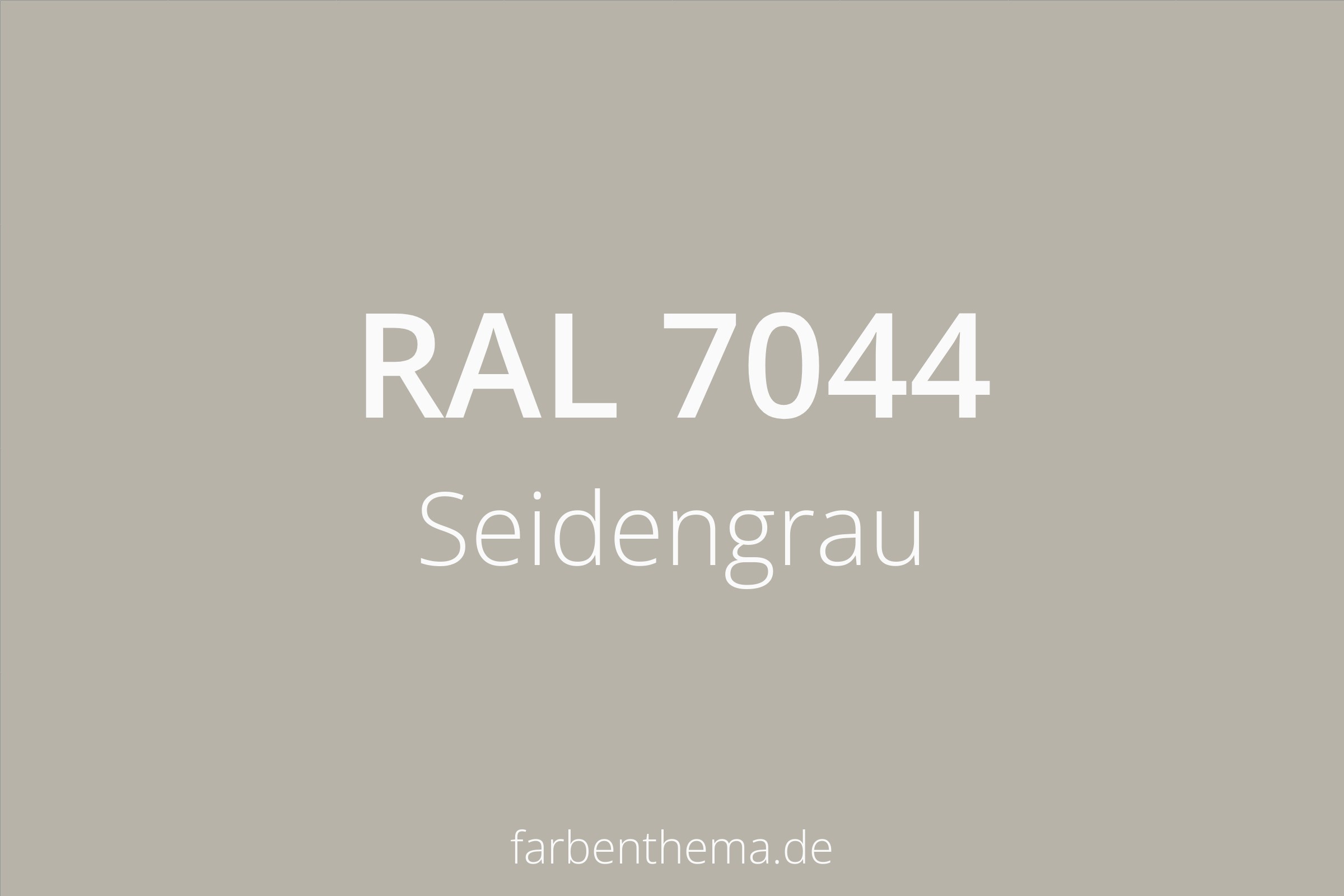 RAL 7044 - Seidengrau | Farbenthema