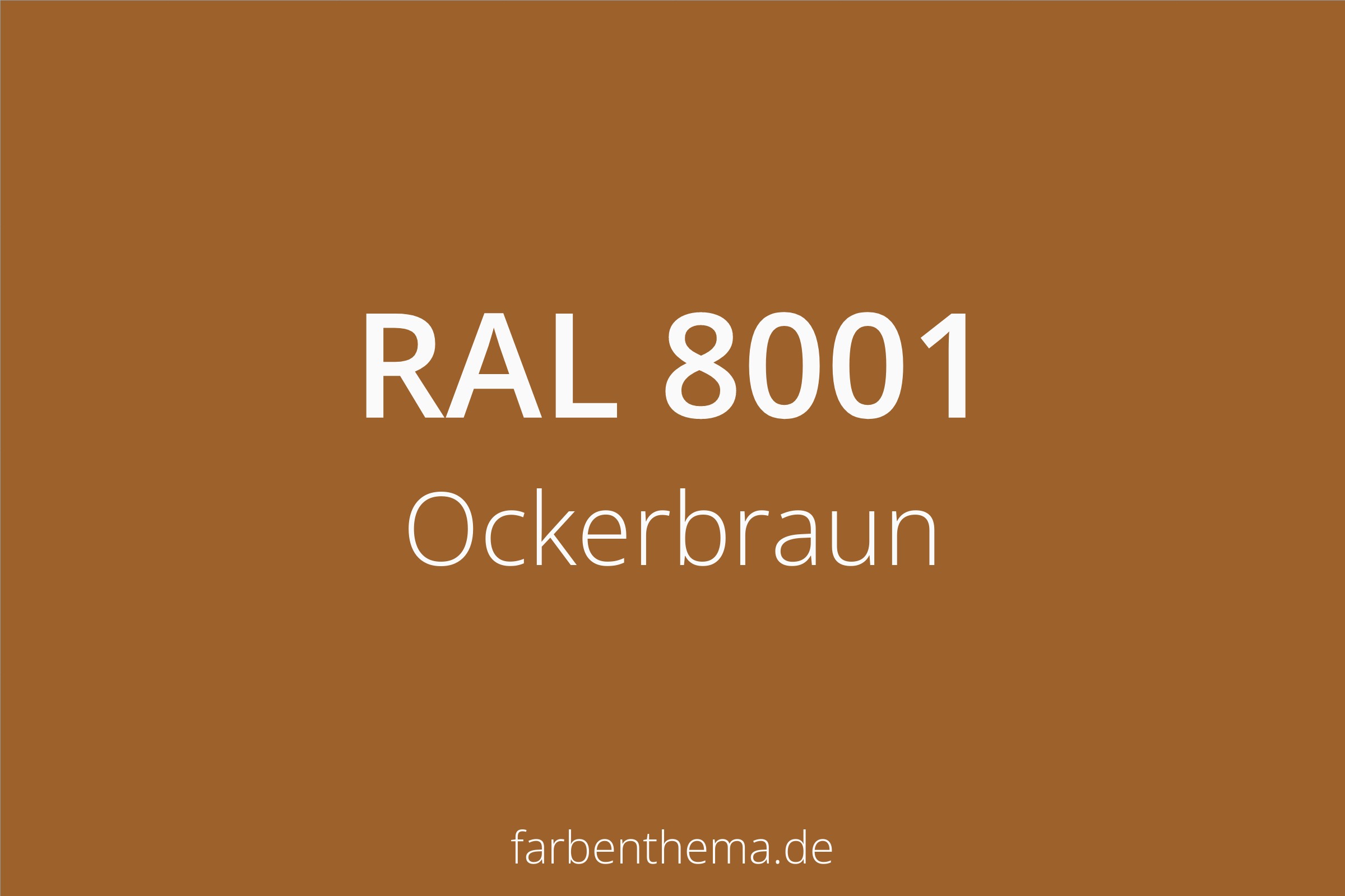 RAL 8001 - Ockerbraun | Farbenthema