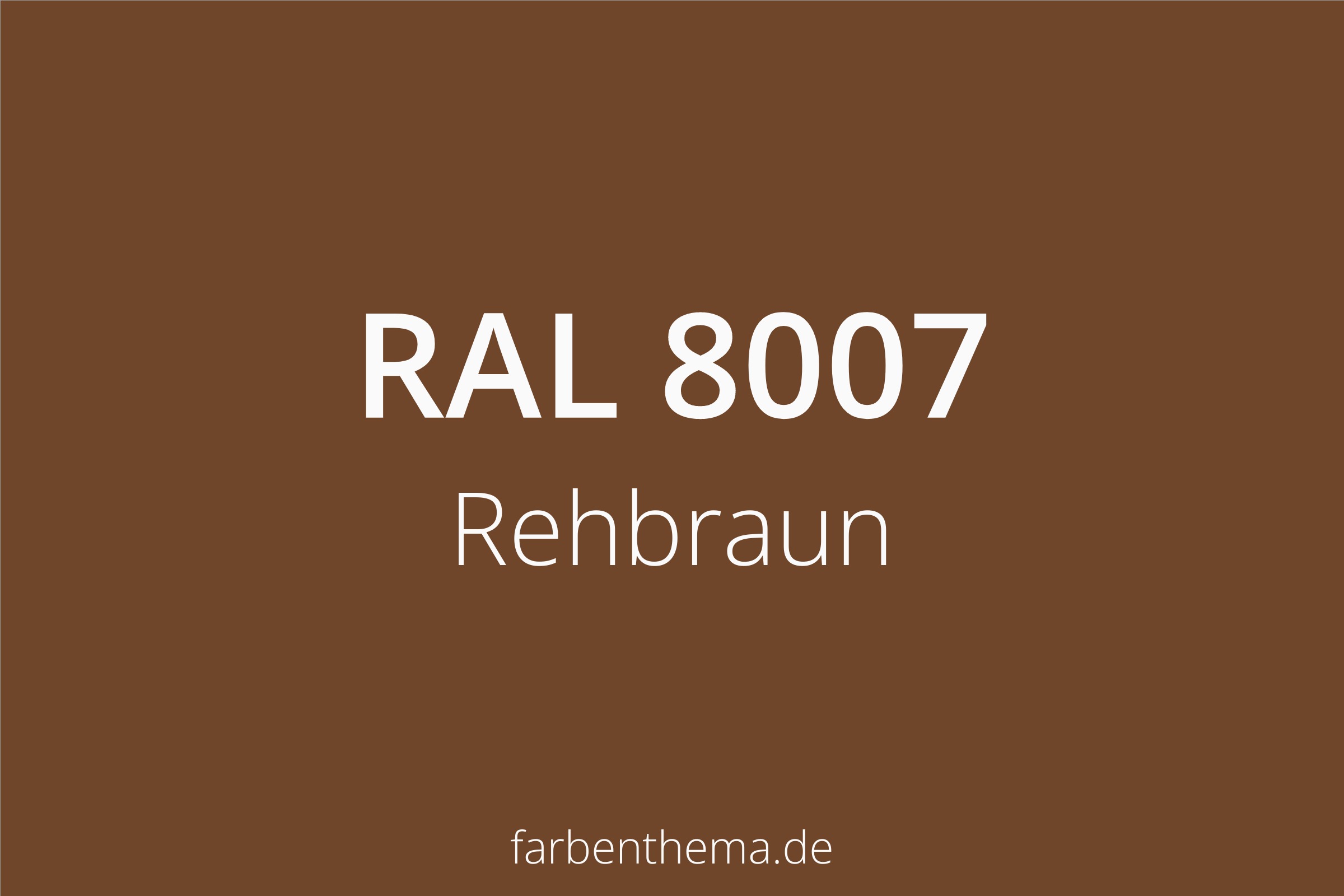 RAL 8007 - Rehbraun | Farbenthema