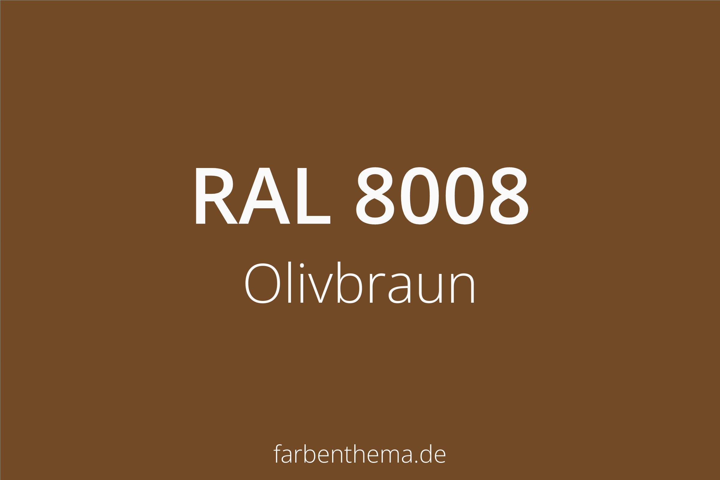 RAL 8008 - Olivbraun | Farbenthema