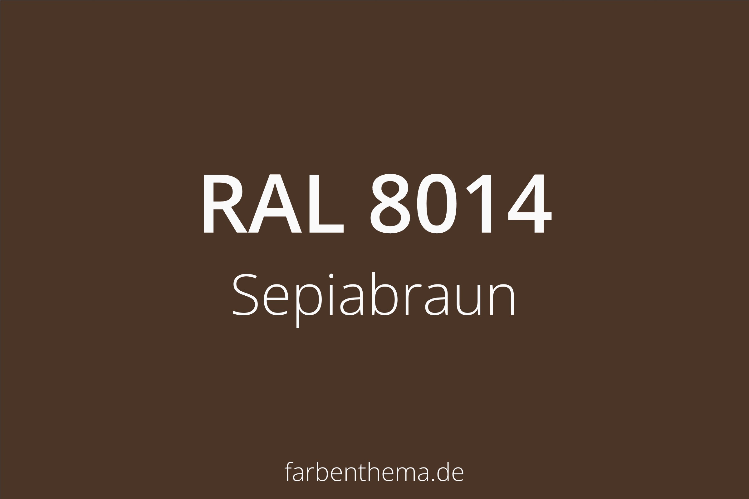 RAL 8014 - Sepiabraun | Farbenthema