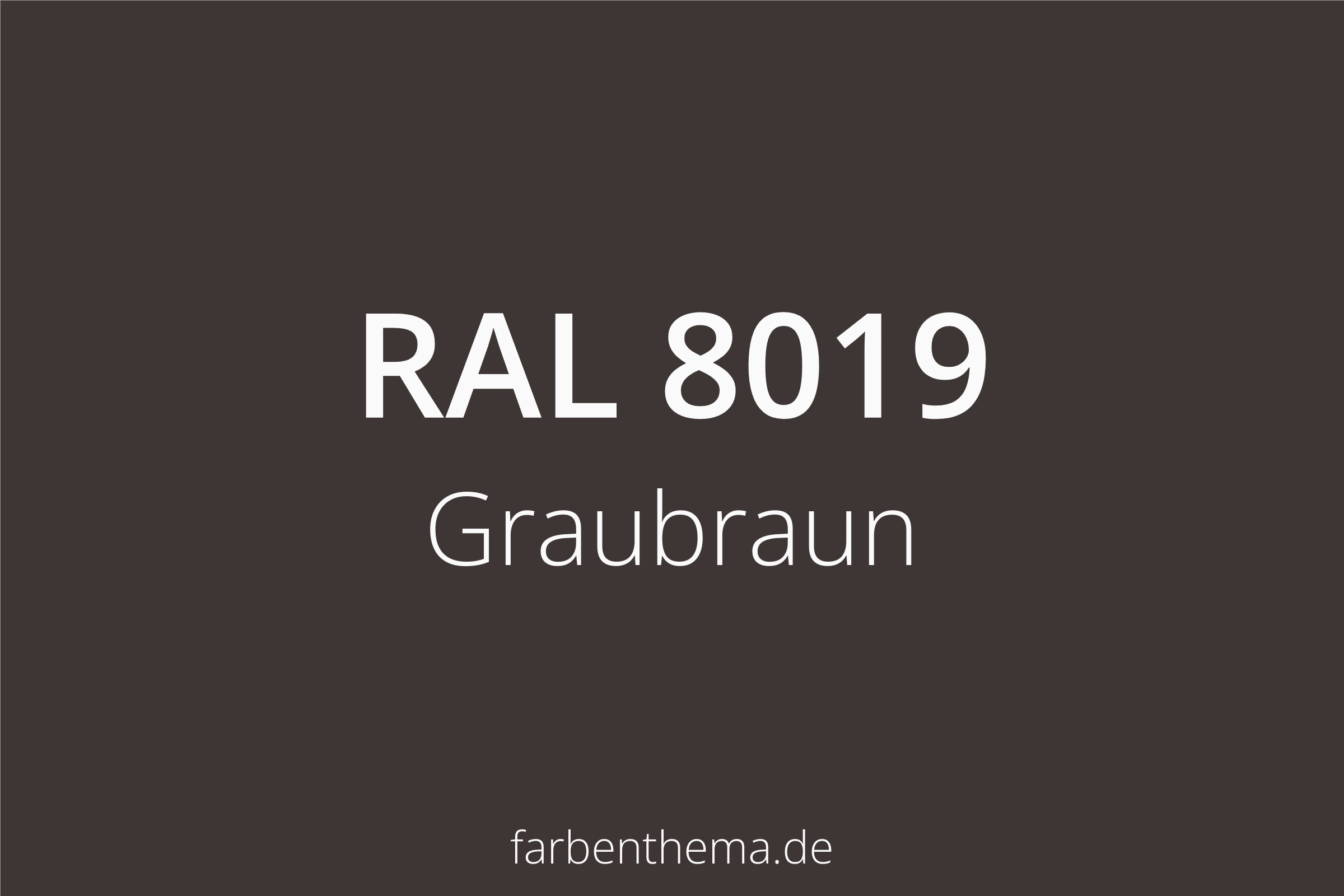 RAL 8019 - Graubraun | Farbenthema