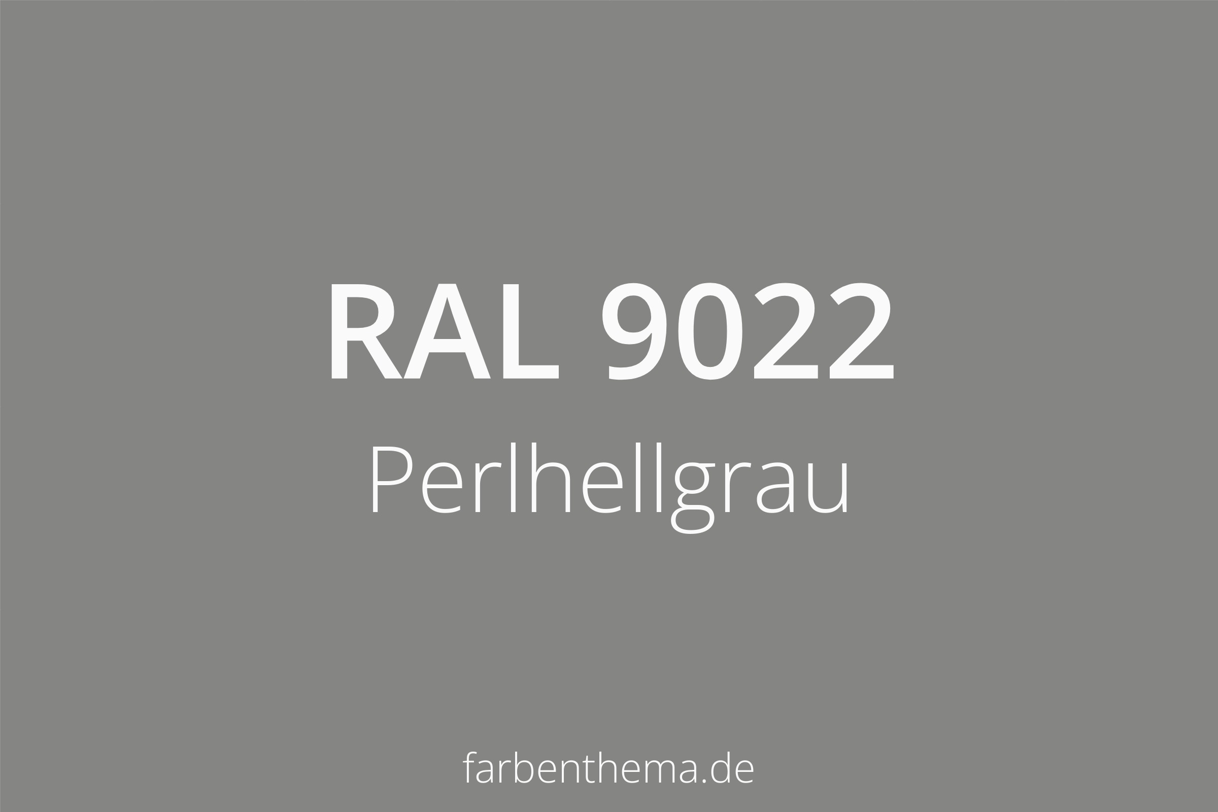 RAL 9022 - Perlhellgrau | Farbenthema